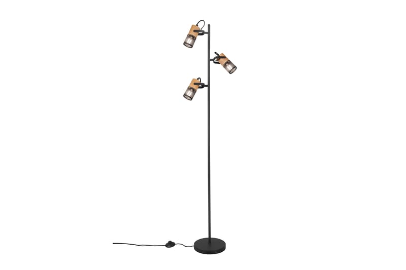 Trio Lighting Trio Lighting Tosh golvlampa E27 mattsvart - Belysning | Chilli