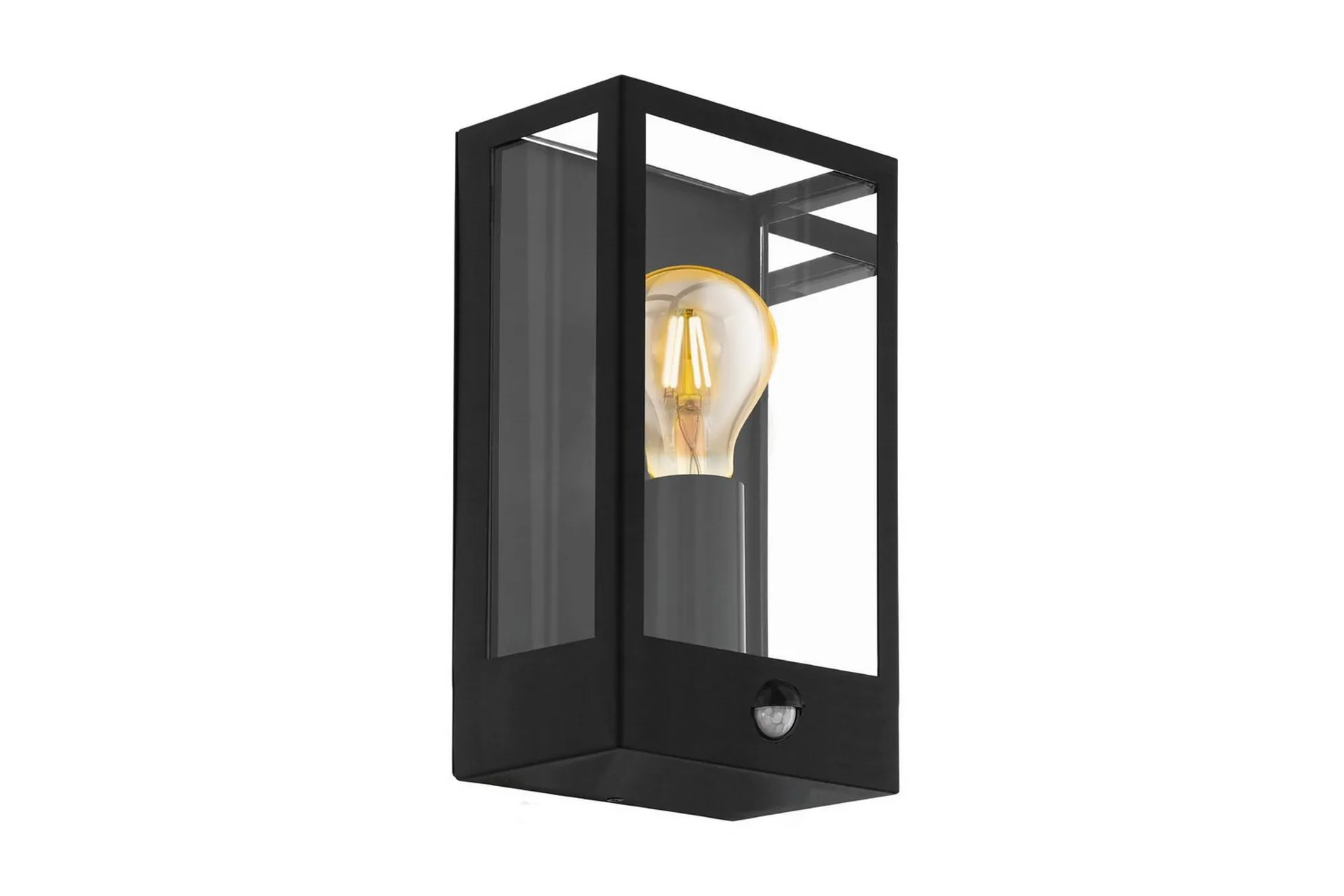 Eglo Vägglampa Utebelysning Eglo Alamonte med Sensor Svart/Vit ...