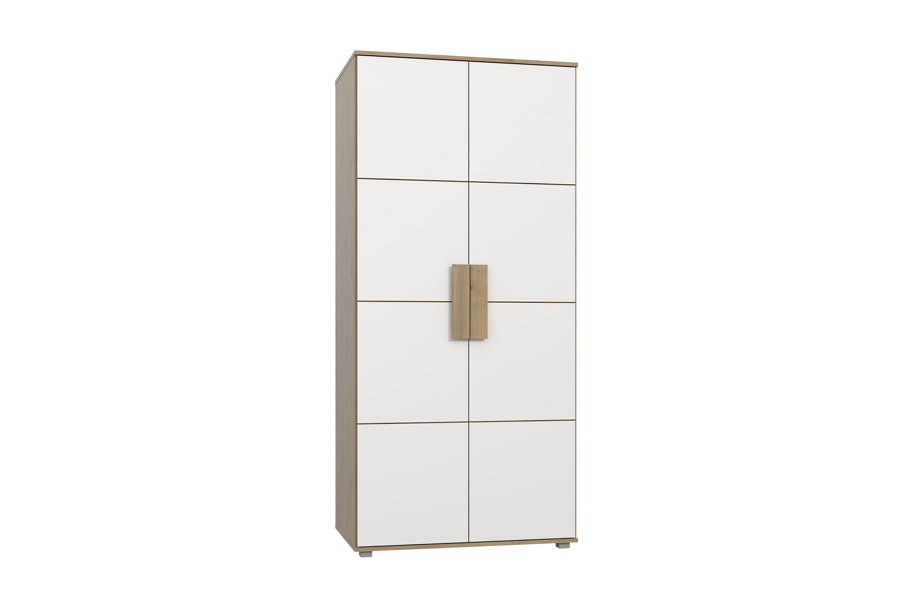 Garderob Knelston 91 cm Brun|Vit - Förvaring | Chilli