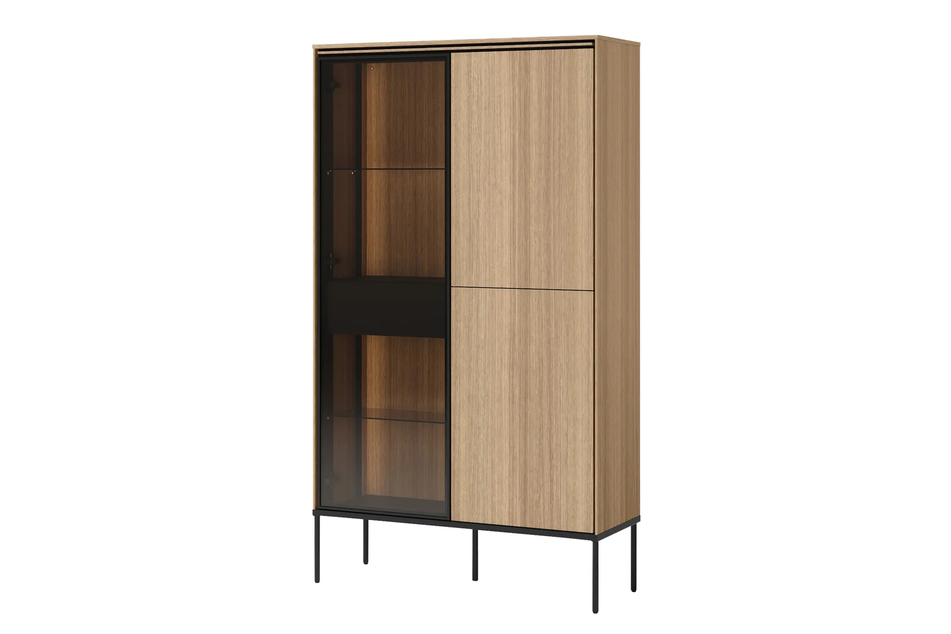 Basici Vitrinskåp 91x158 cm Vit - Förvaring | Chilli