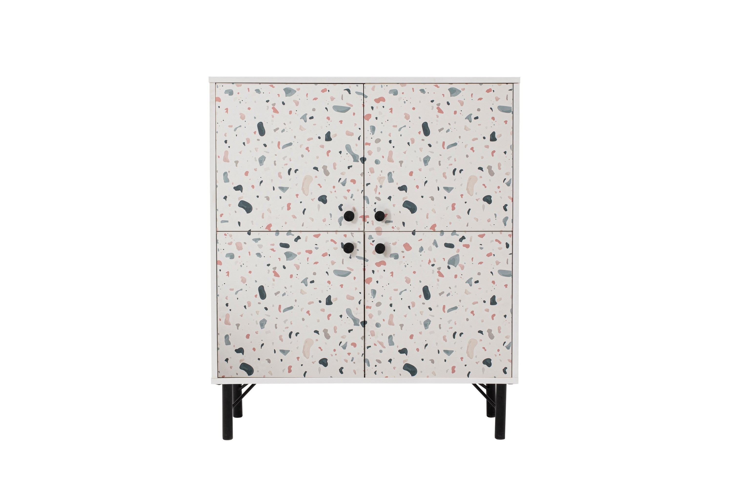 Highboard Terrazzo 95x111 cm Vit Hanah Home - Förvaring | Chilli