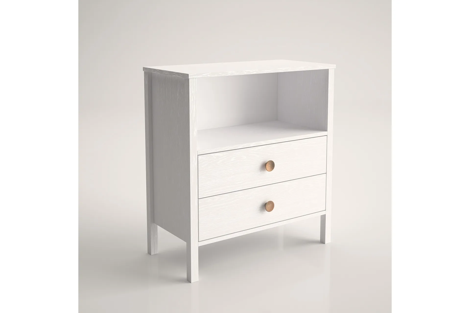 Elspet Byrå 80 cm Brun/Vit - Förvaring - Furniturebox