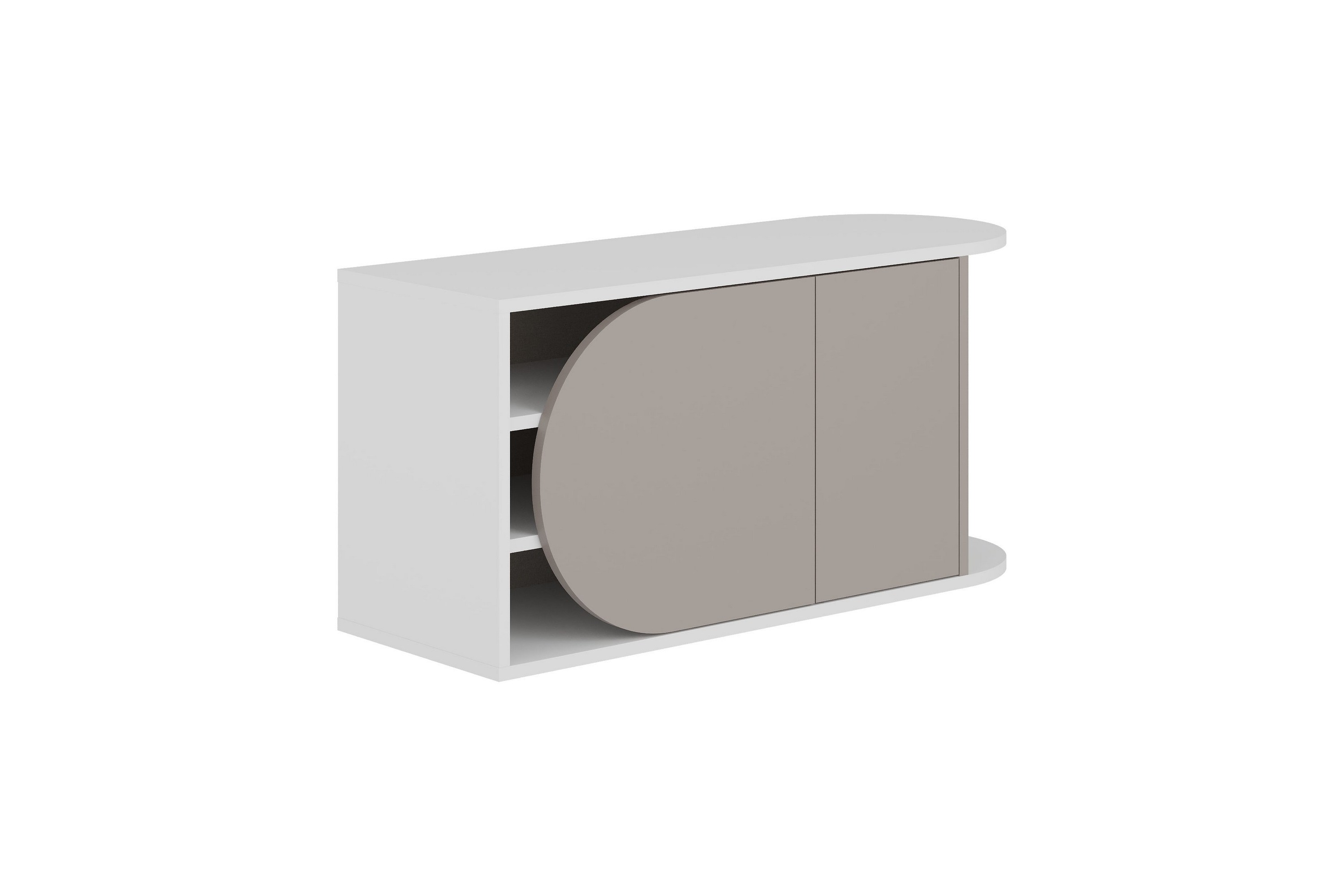 NIEUWE Skoskåp 104 cm Brun/Vit - Förvaring - Furniturebox