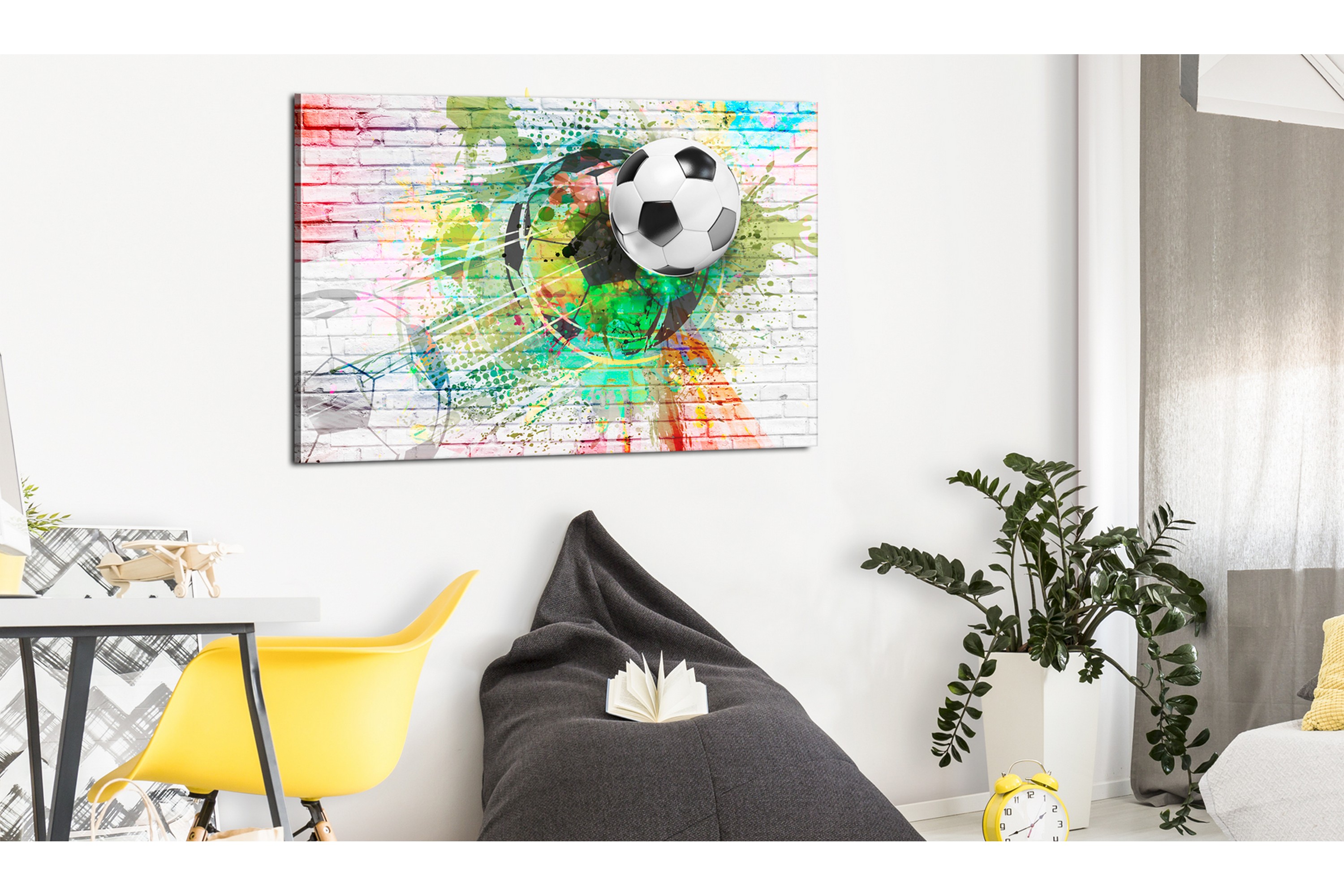 Tavla Colourful Sport (Football) 90x60 Artgeist sp. z o. o. - Inredning ...