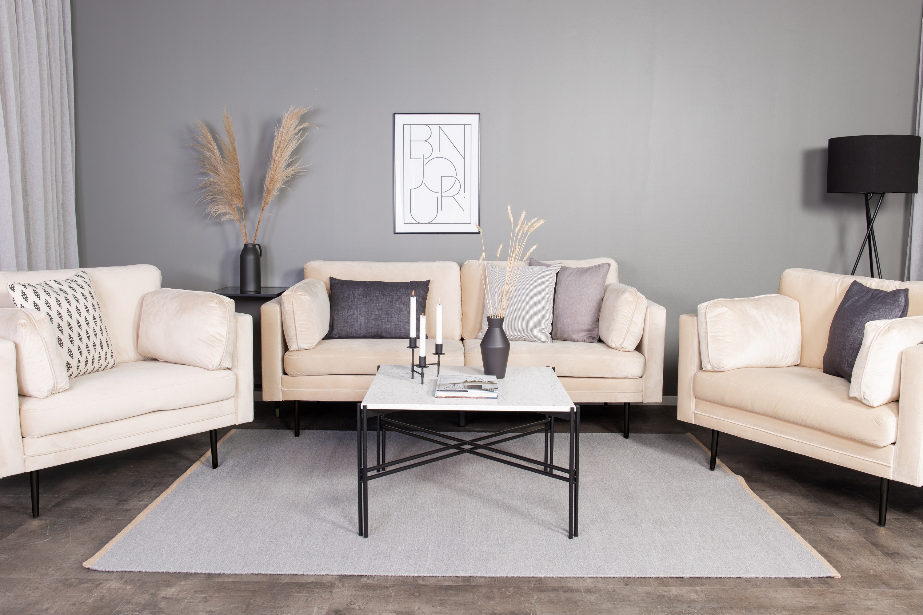 Venture Home Boom 3-ist Sohva Beige - Huonekalut | Kodin1.com