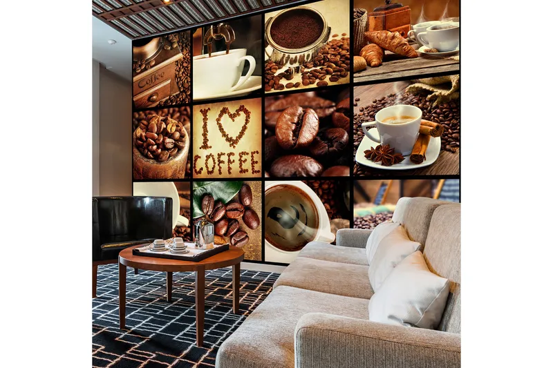 Fototapet Coffee Collage 400x280 Artgeist sp. z o. o. - Inredning | Chilli