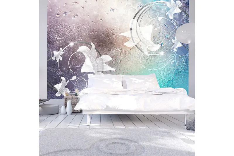 Fototapet Glass Flowers 300x210 Artgeist sp. z o. o. - Inredning | Chilli