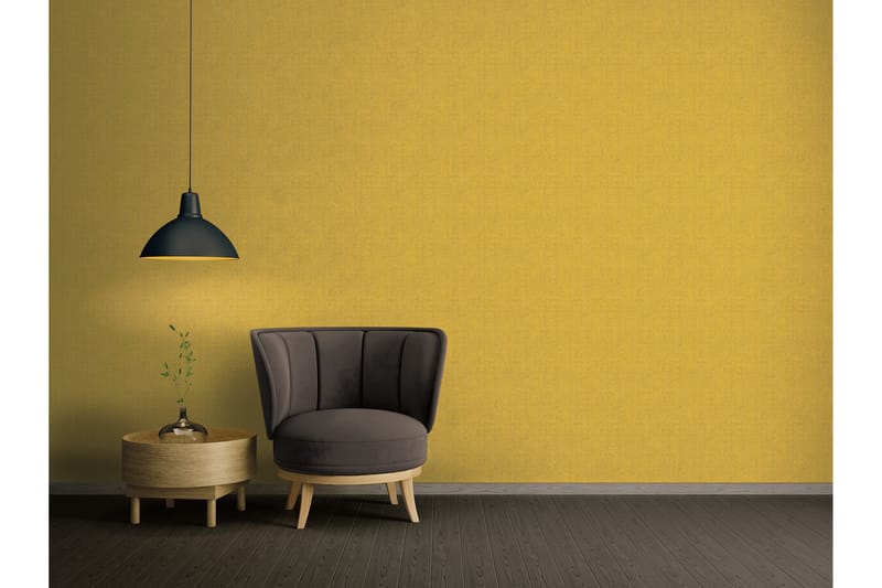 Slät Tapet Absolutely Chic Ovävd Gul - Mönstrad tapet | Chilli