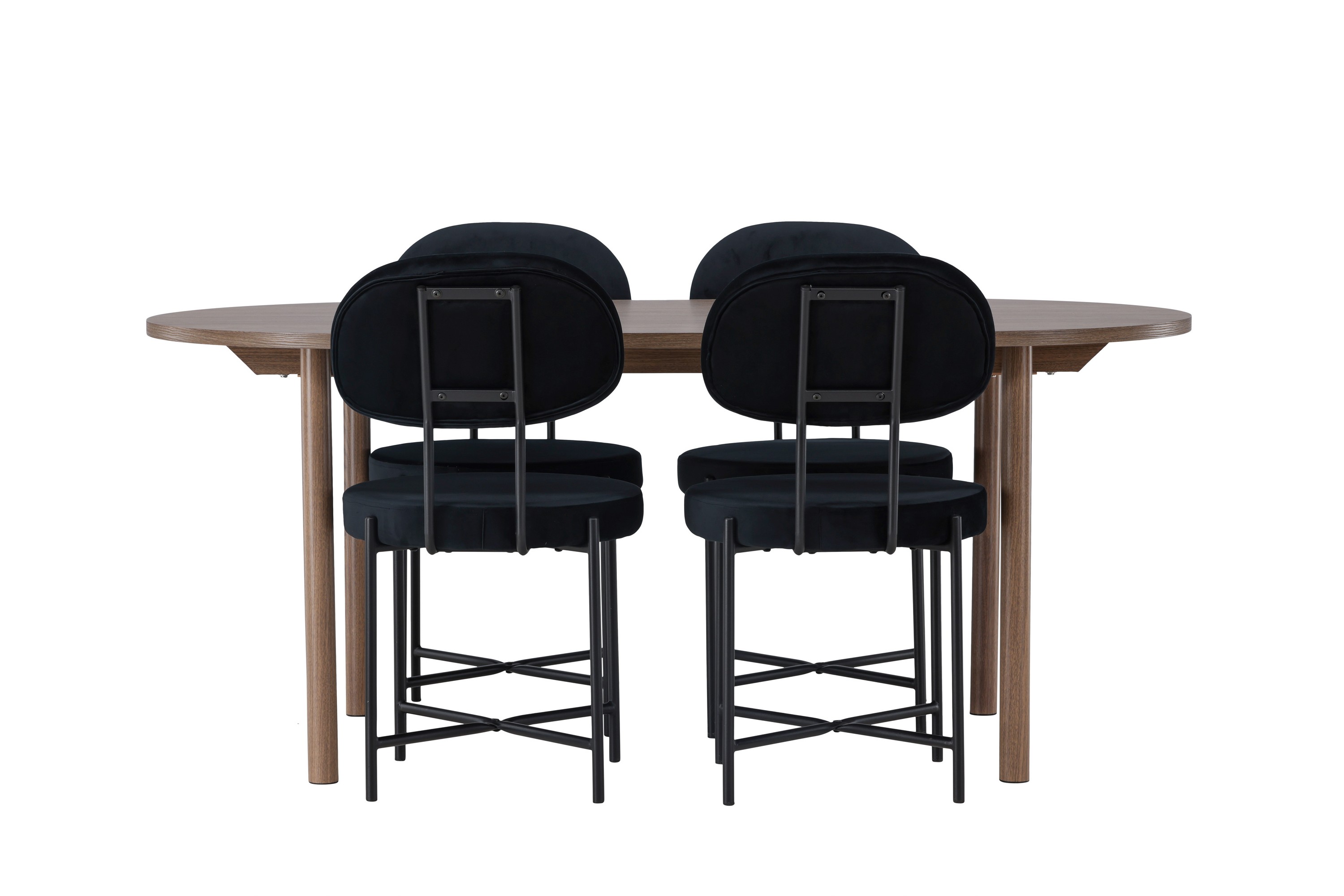 Venture Home Andy Matgrupp 180 cm Oval med 4 Stella stolar Svart ...