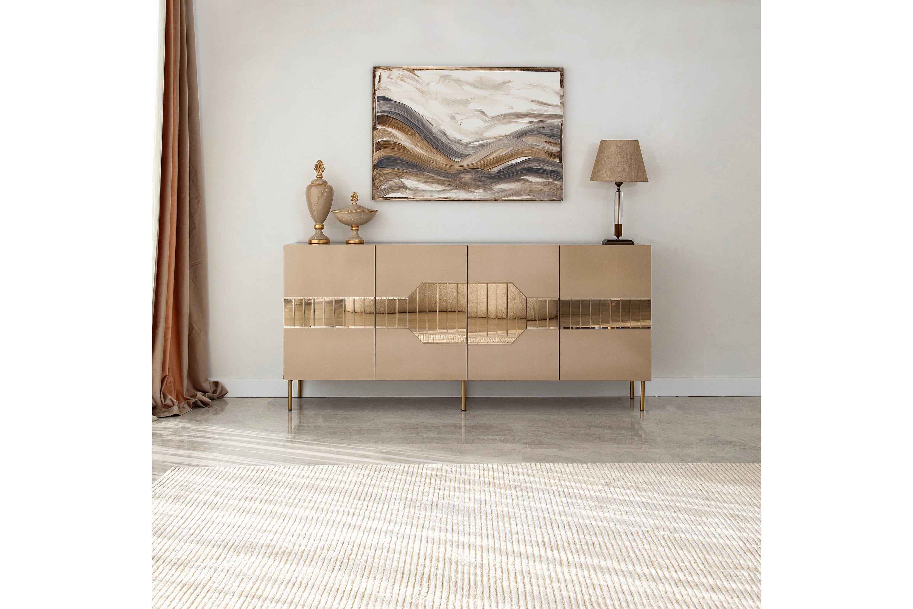 Konsollbord Milanda 180 cm Brons - Möbler | Chilli