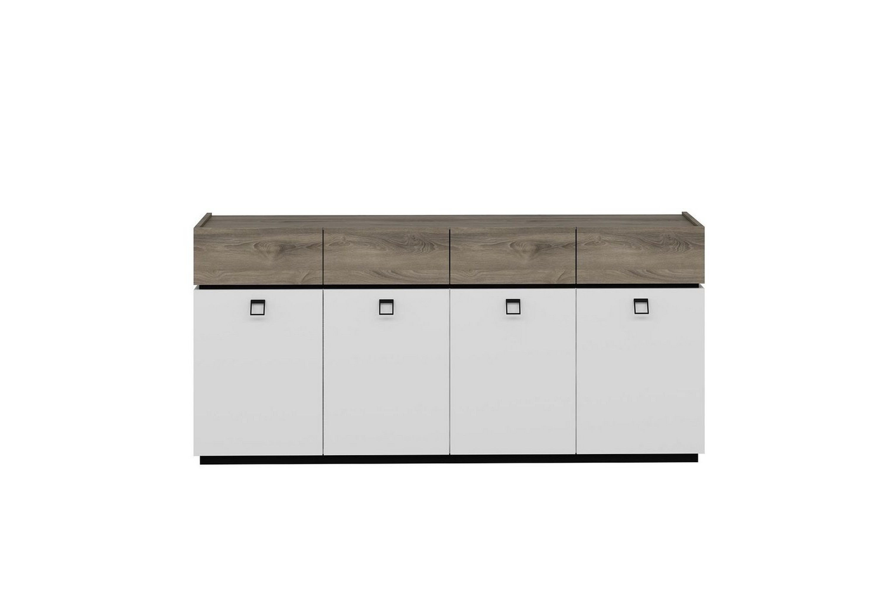 Konsol Tolwin Vit / Svart Svart/Vit - Möbler - Trademax