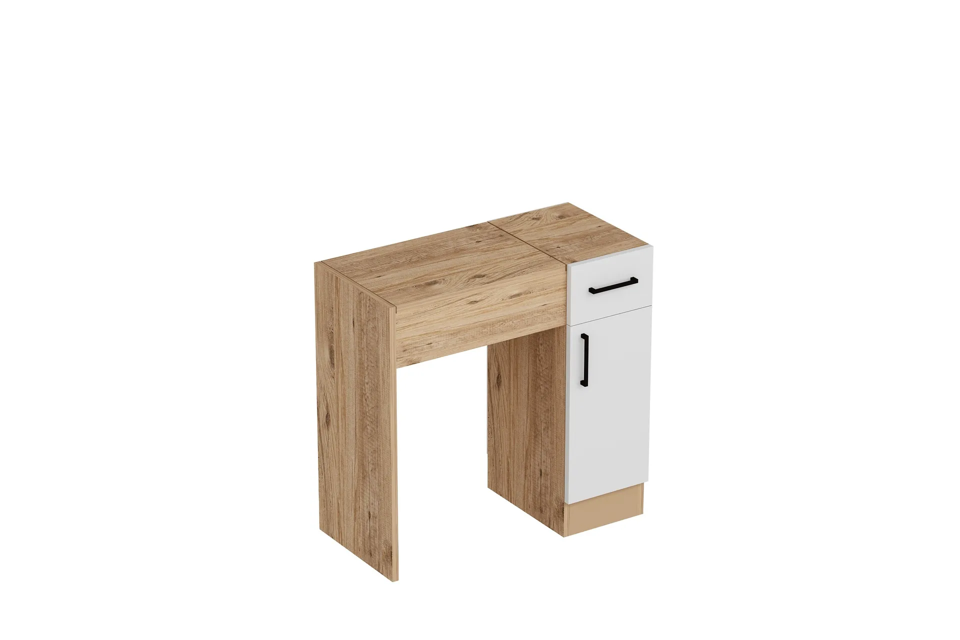 Elgar Sminkbord 77 cm Brun/Vit - Möbler - Trademax
