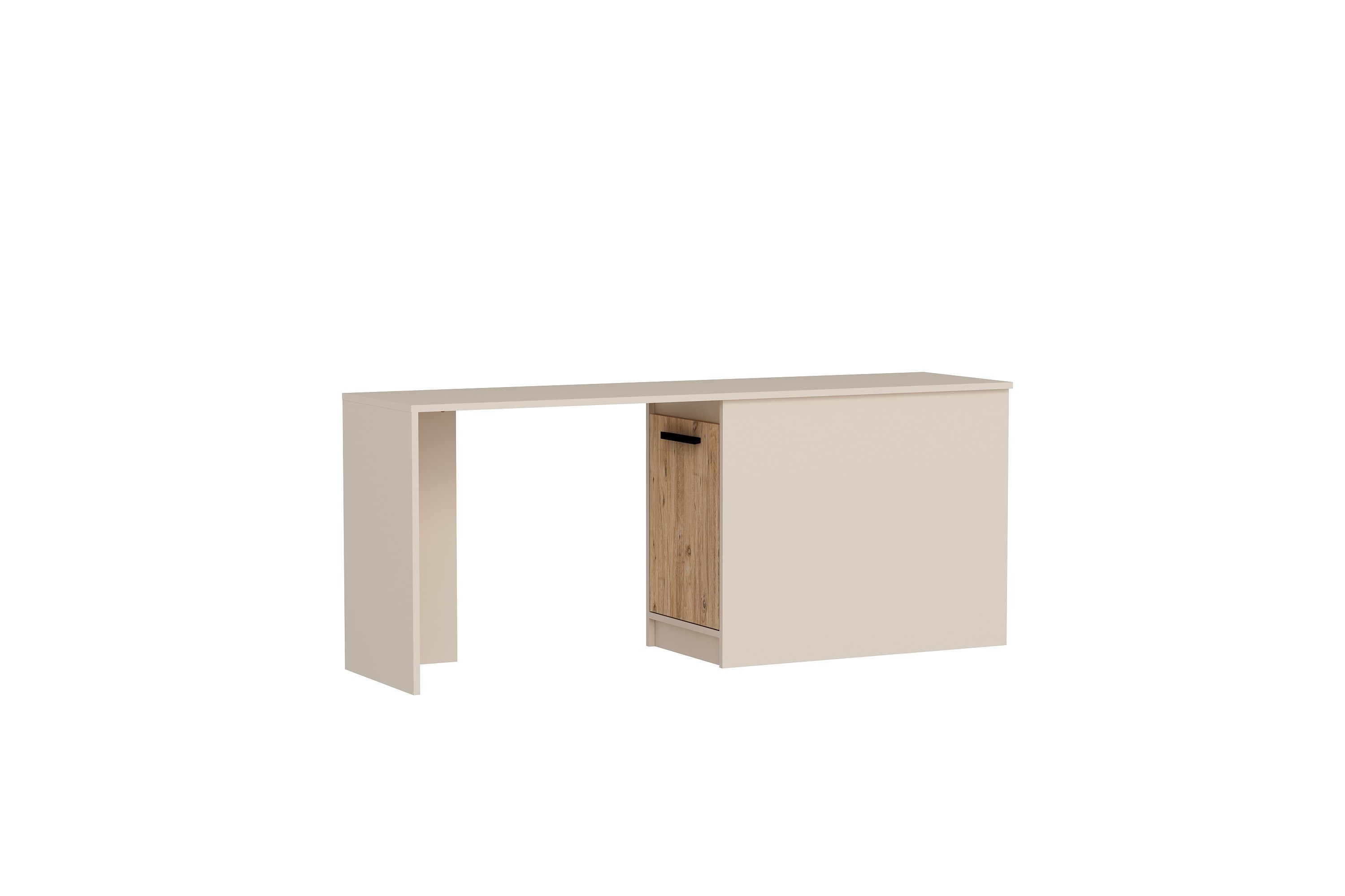 Newra Skrivbord 47x180 cm Brun/Beige - Möbler - Trademax