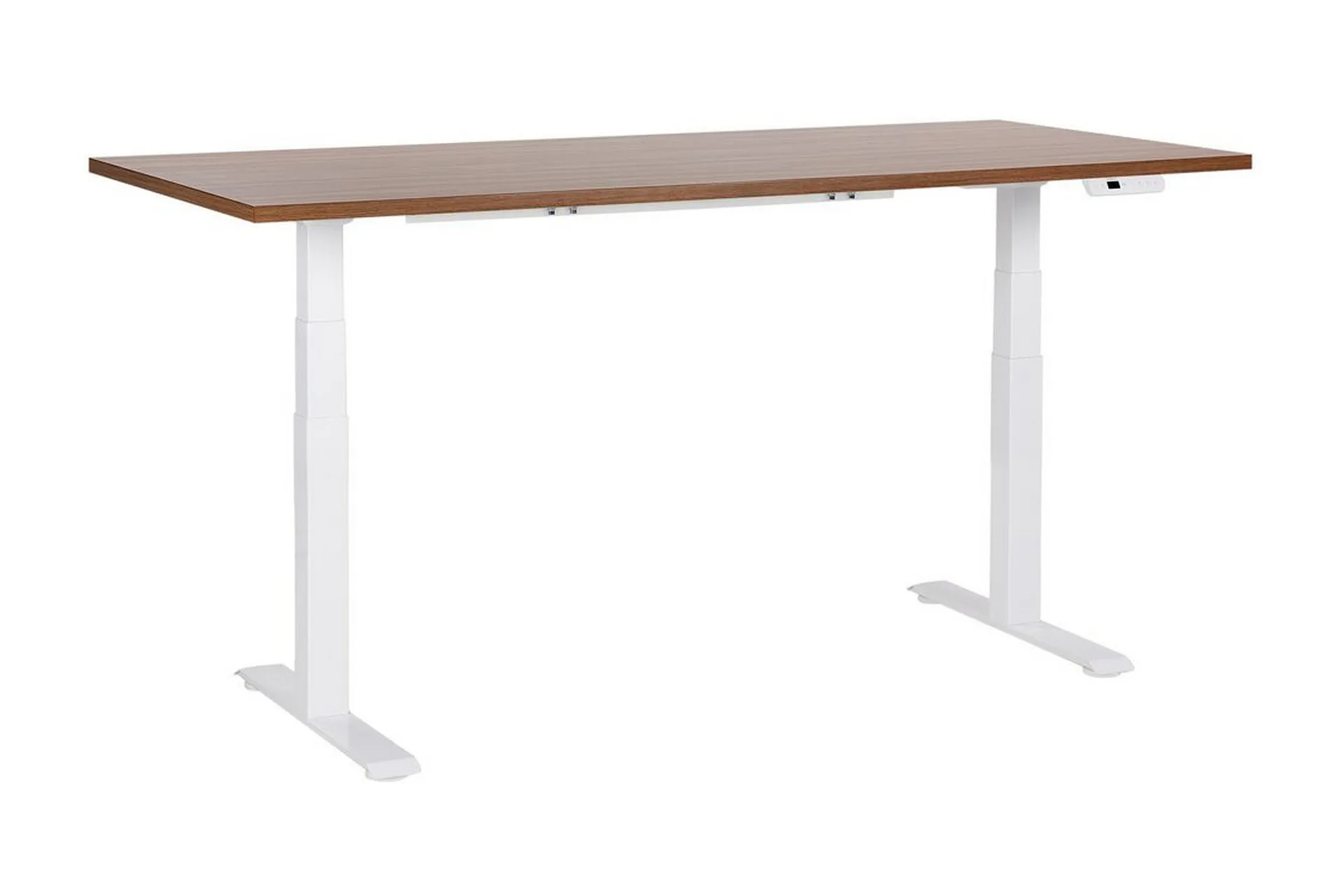 Bina Skrivbord 80x180 cm Mörkt trä/Vit - Möbler - Trademax