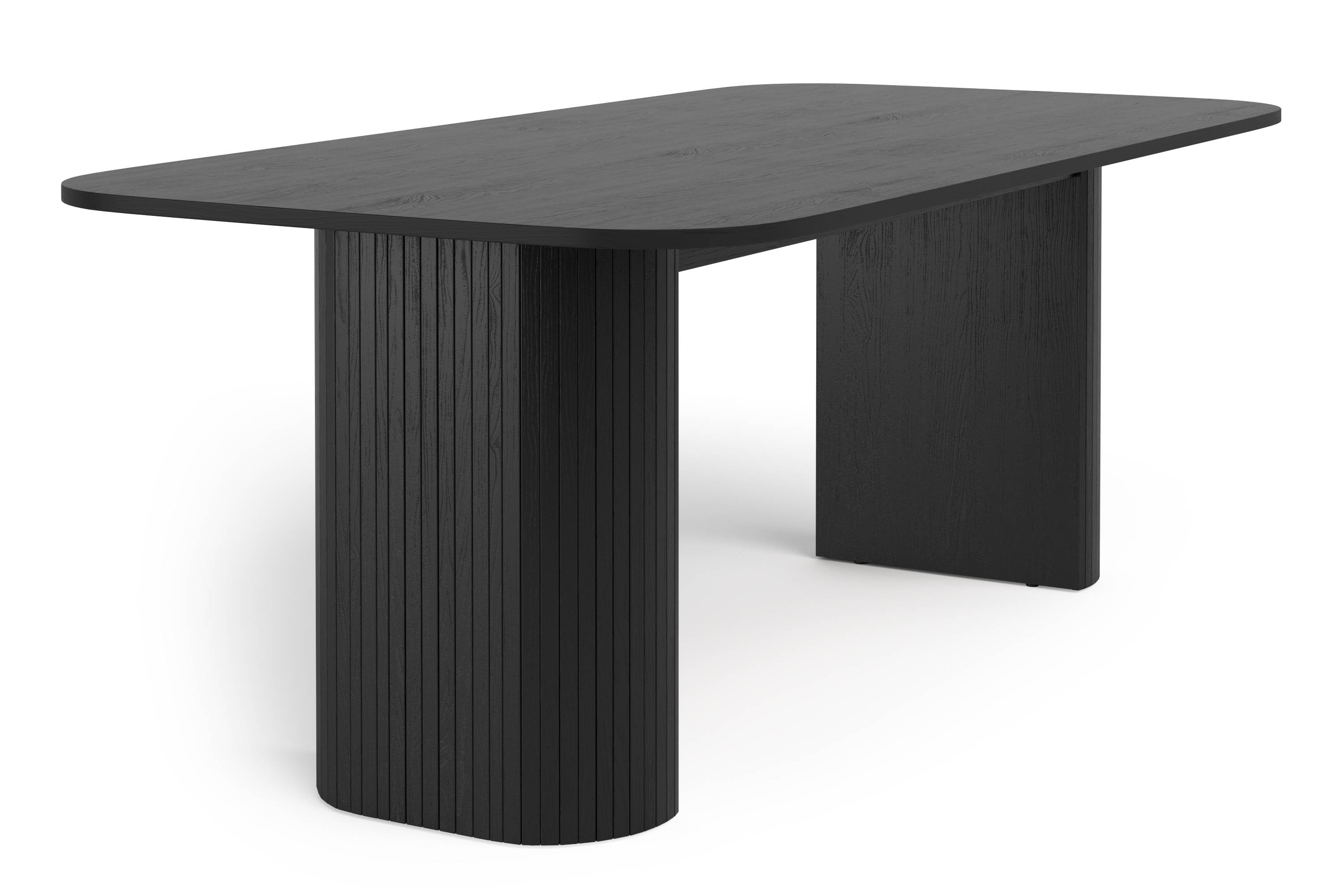 Bark Kopparbo Matbord 200 cm Svart trä - Möbler - Trademax