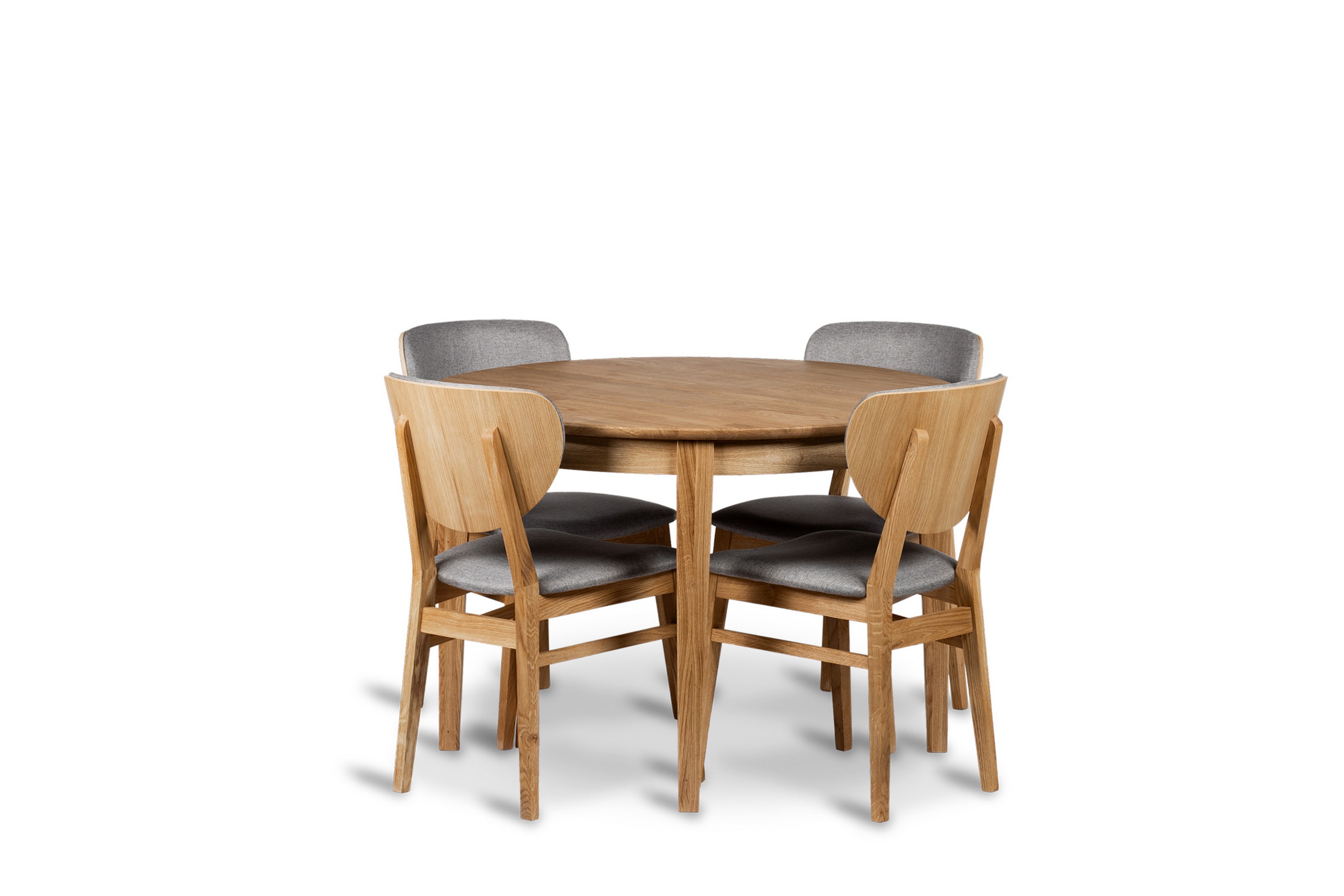 Stenexpo Rönne Förlängningsbar Matgrupp 110-150 cm Runt med 4 Borgholm ...