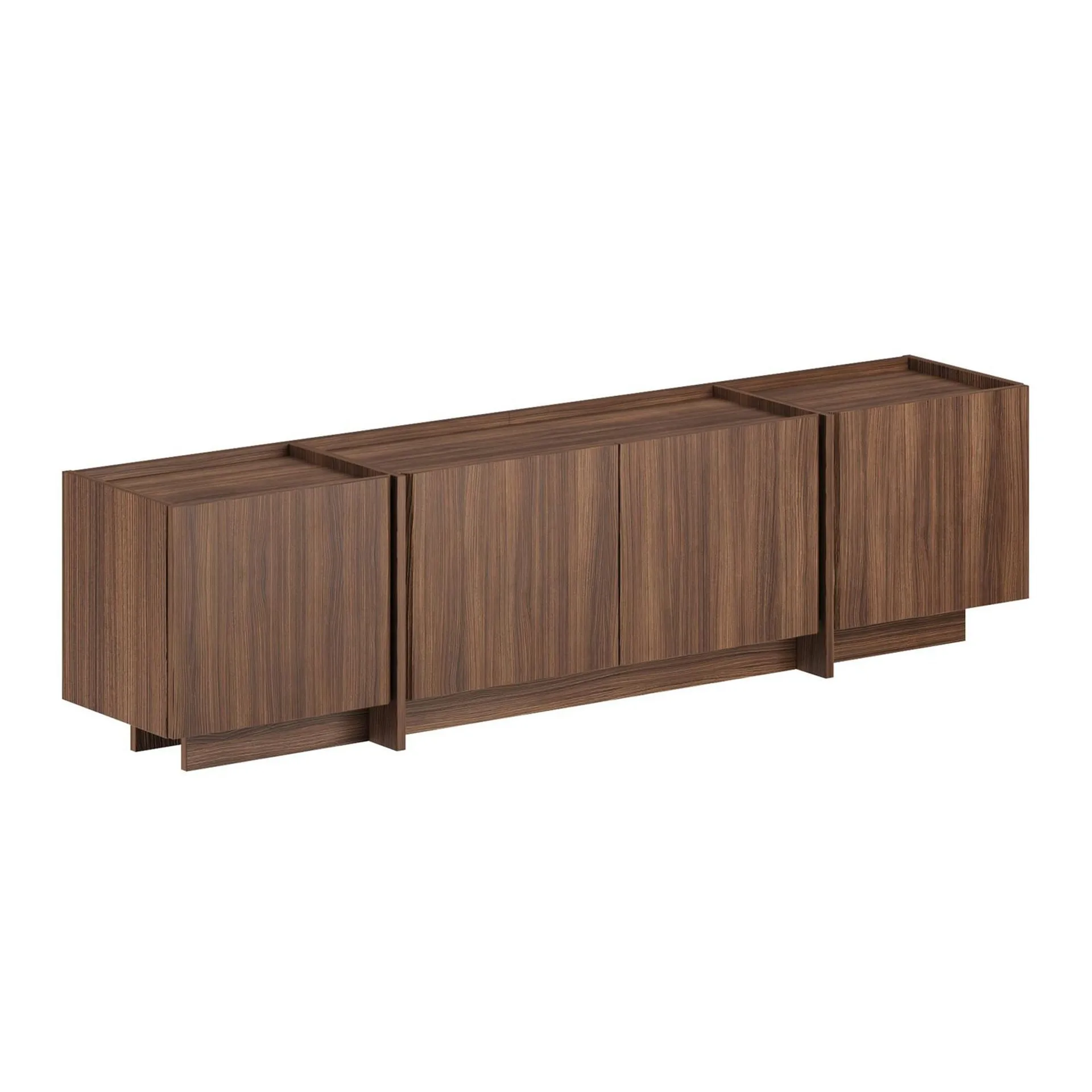 Sylvenn TV-bänk 180 cm med Förvaring Milano Walnut - Möbler | Chilli
