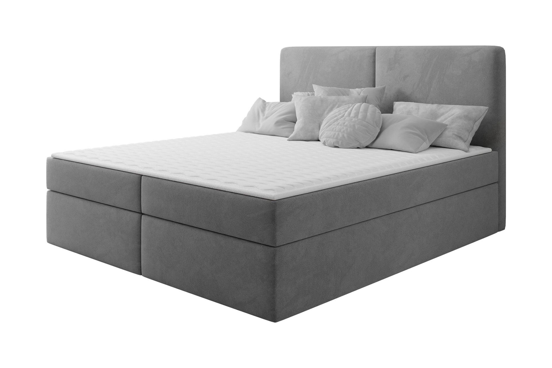 Garris Sängpaket Kontinentalsäng 160x200 cm Grå - Möbler | Chilli