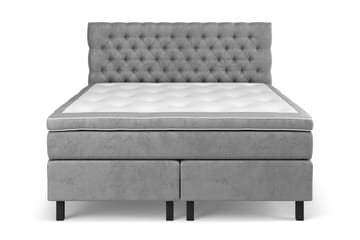 Drömvik Komplett Sängpaket Celine 160x200 cm Grå|Sammet - Möbler | Chilli