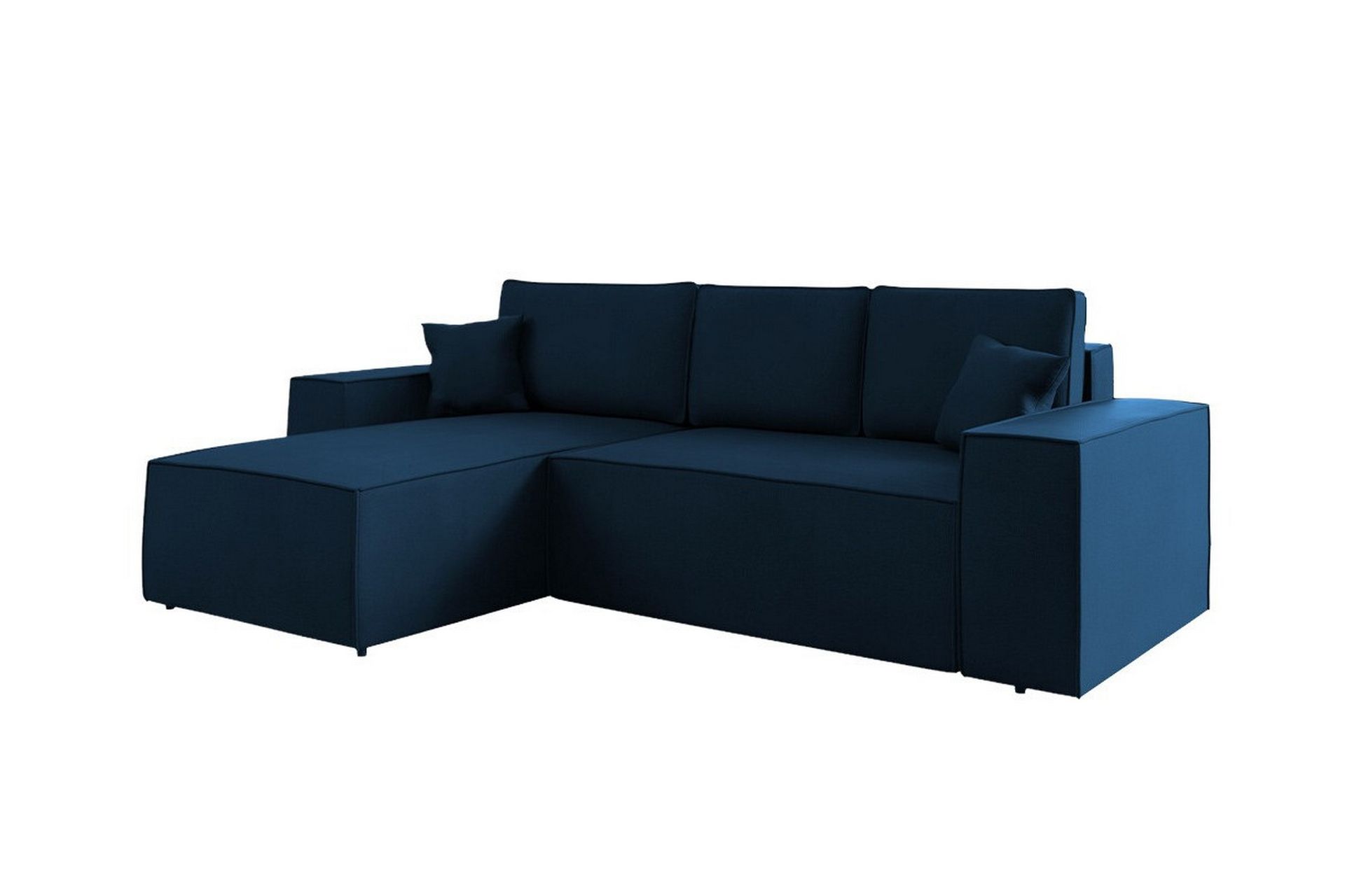 Knocklong 3-sits Hörnbäddsoffa Blå - Möbler - Trademax