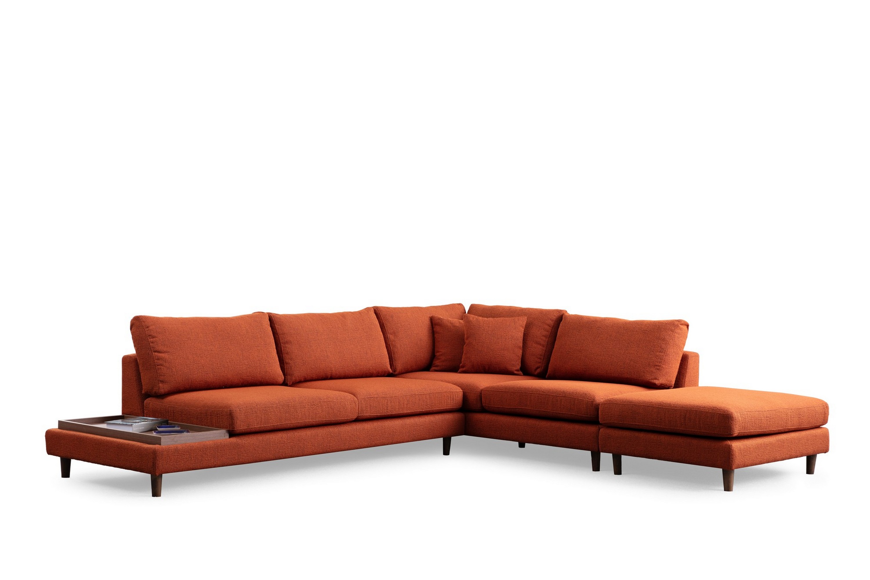 Brigid 4-sits Soffa med Divan Orange - Möbler - Trademax