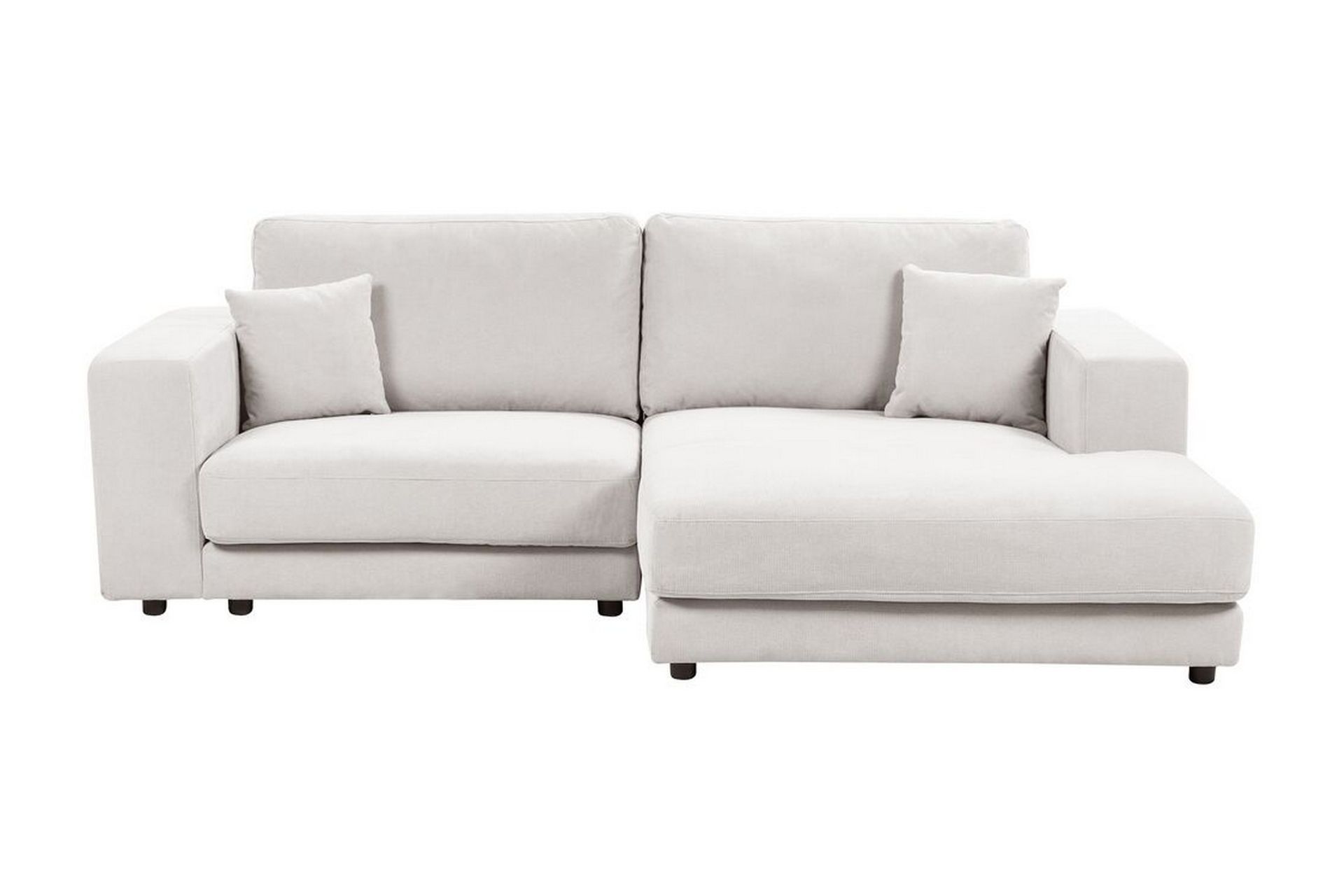 Ersi Soffa med Divan 3-sits Vit/Svart - Möbler | Chilli