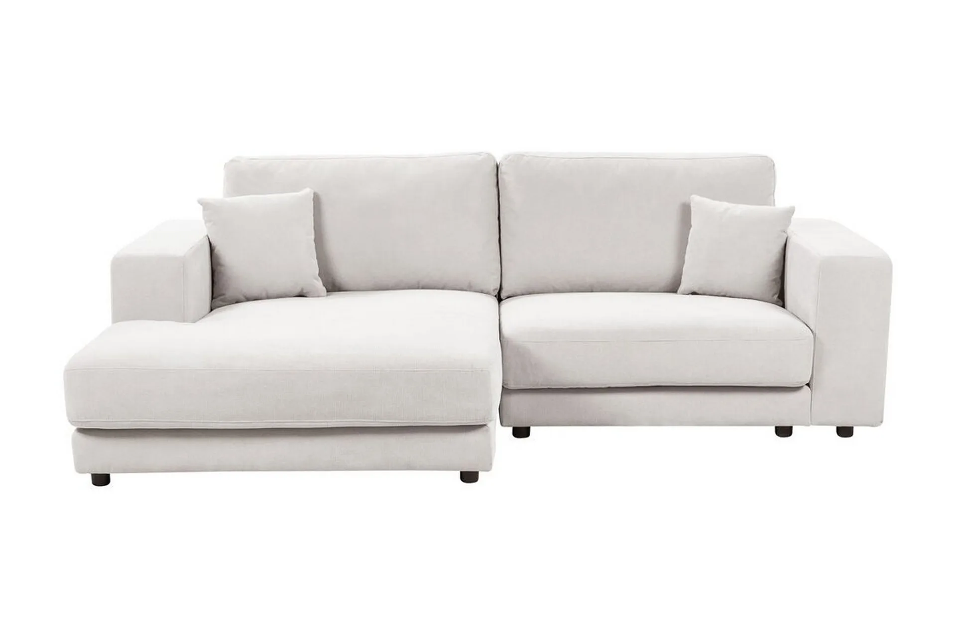 Ersi Soffa med Divan 3-sits Vit/Svart - Möbler | Chilli