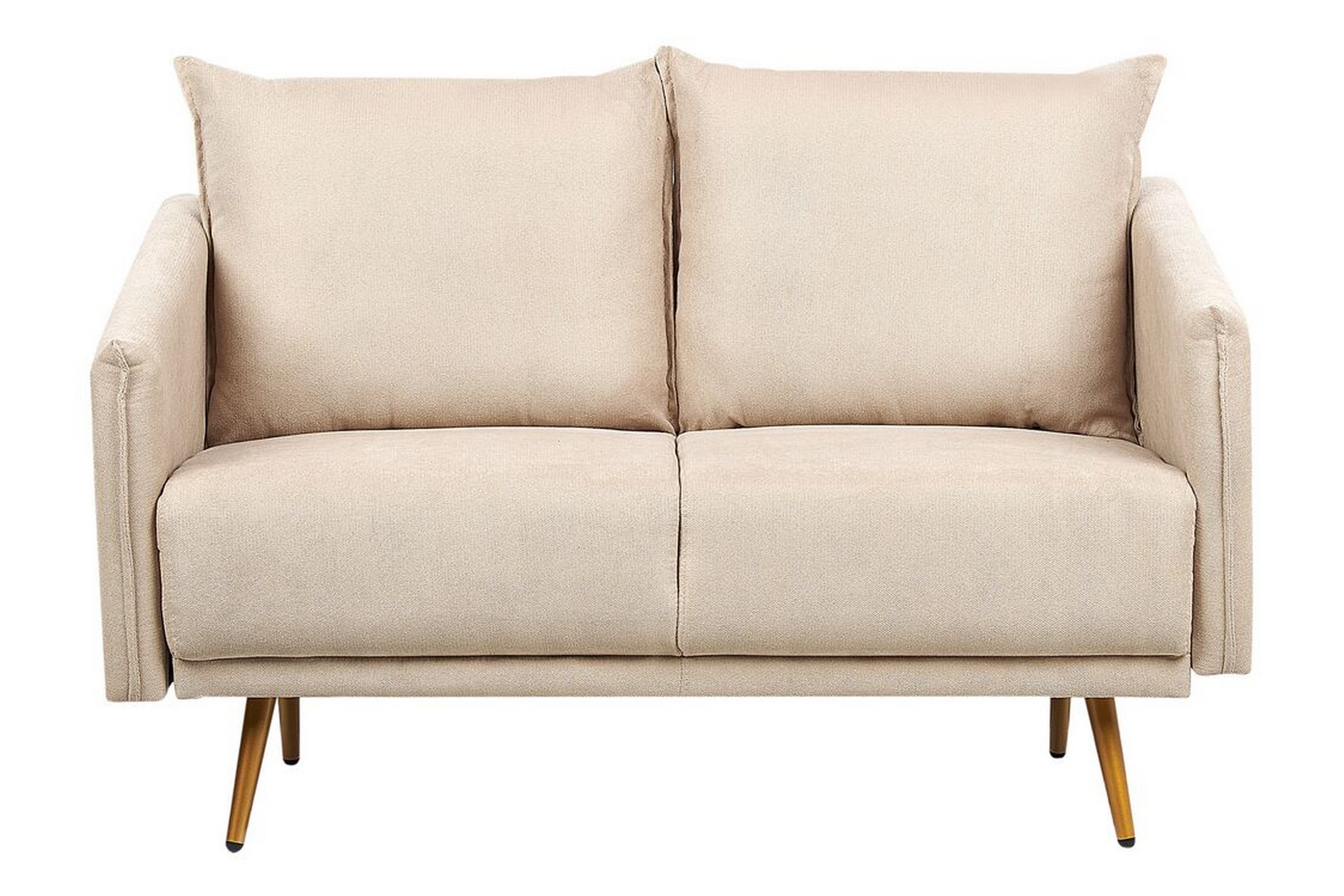 Maurana Soffa 2-sits Beige/Guld - Möbler - Trademax