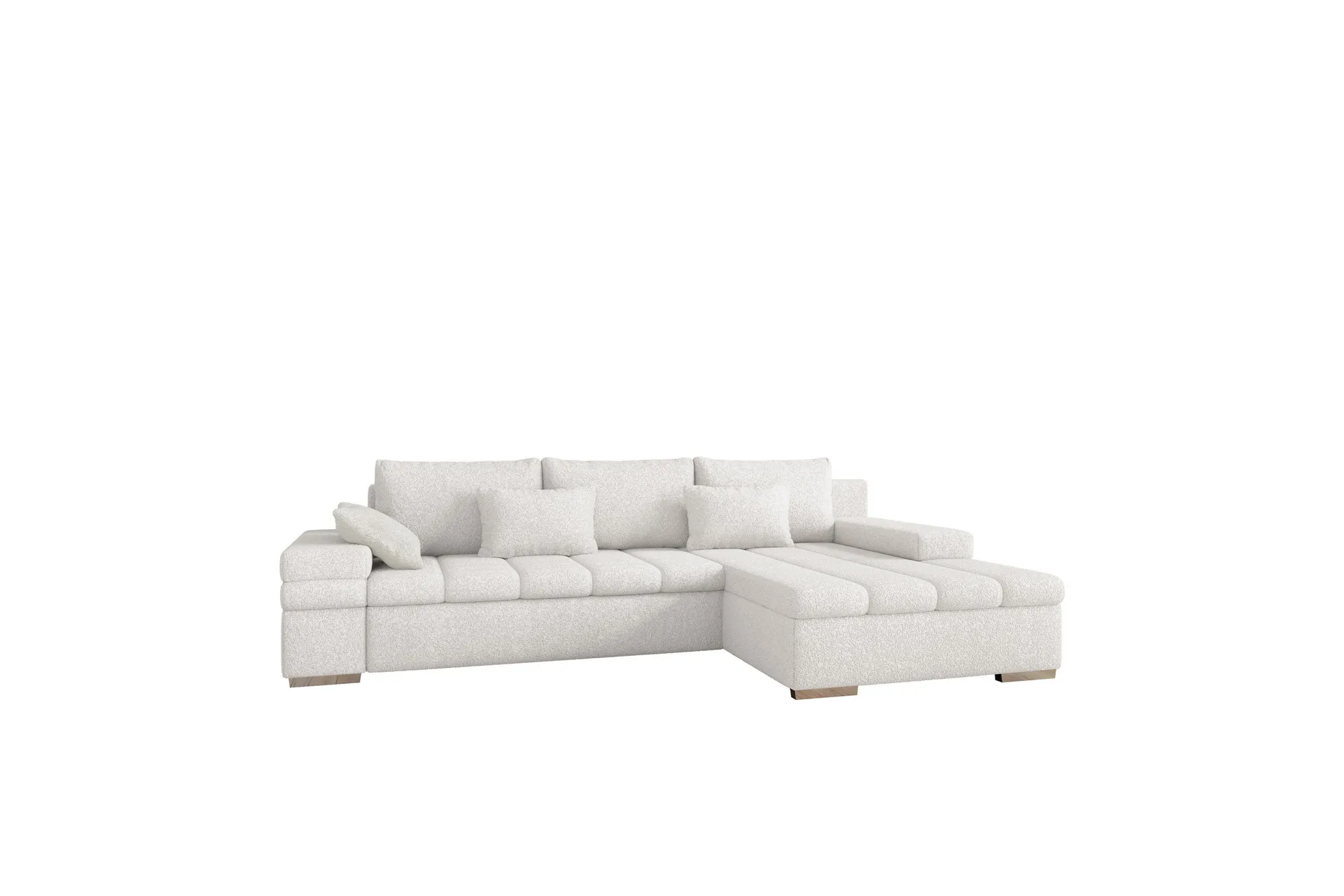 Naoma Soffa med Divan 3-sits Vit - Möbler | Chilli