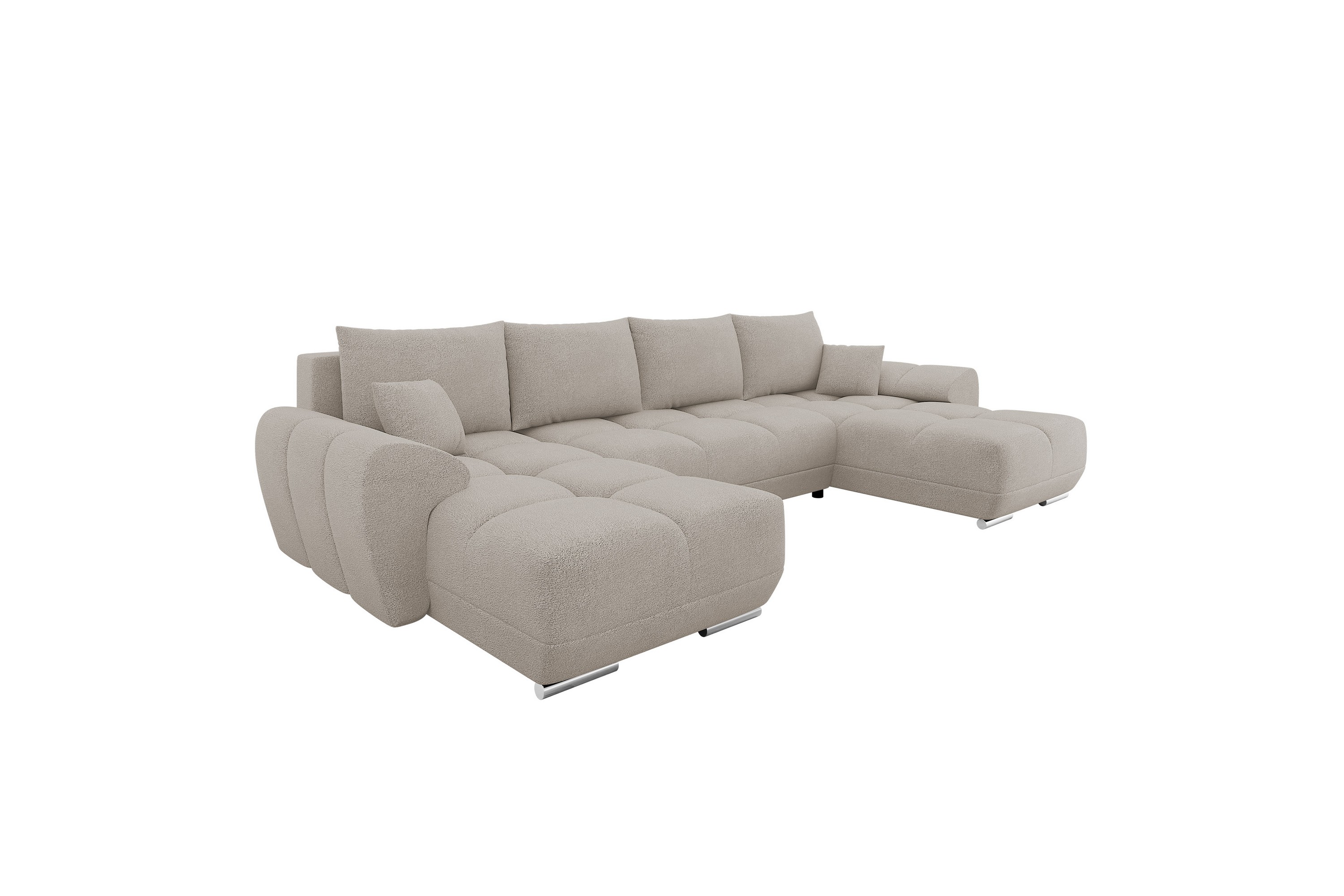 Simerly Bäddsoffa Dubbeldivan 4-sits Beige - Möbler - Trademax