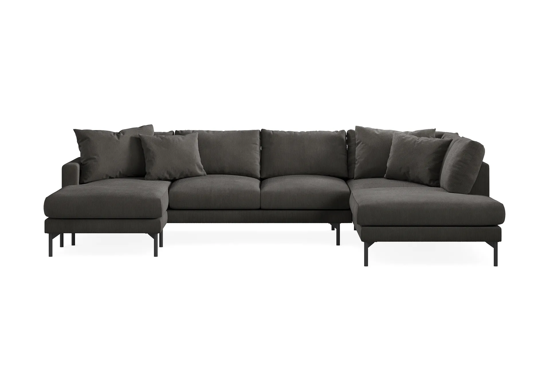 Scandi Days Menard 4-sits Högervänd Stor U-formad Djup Soffa med Divan ...
