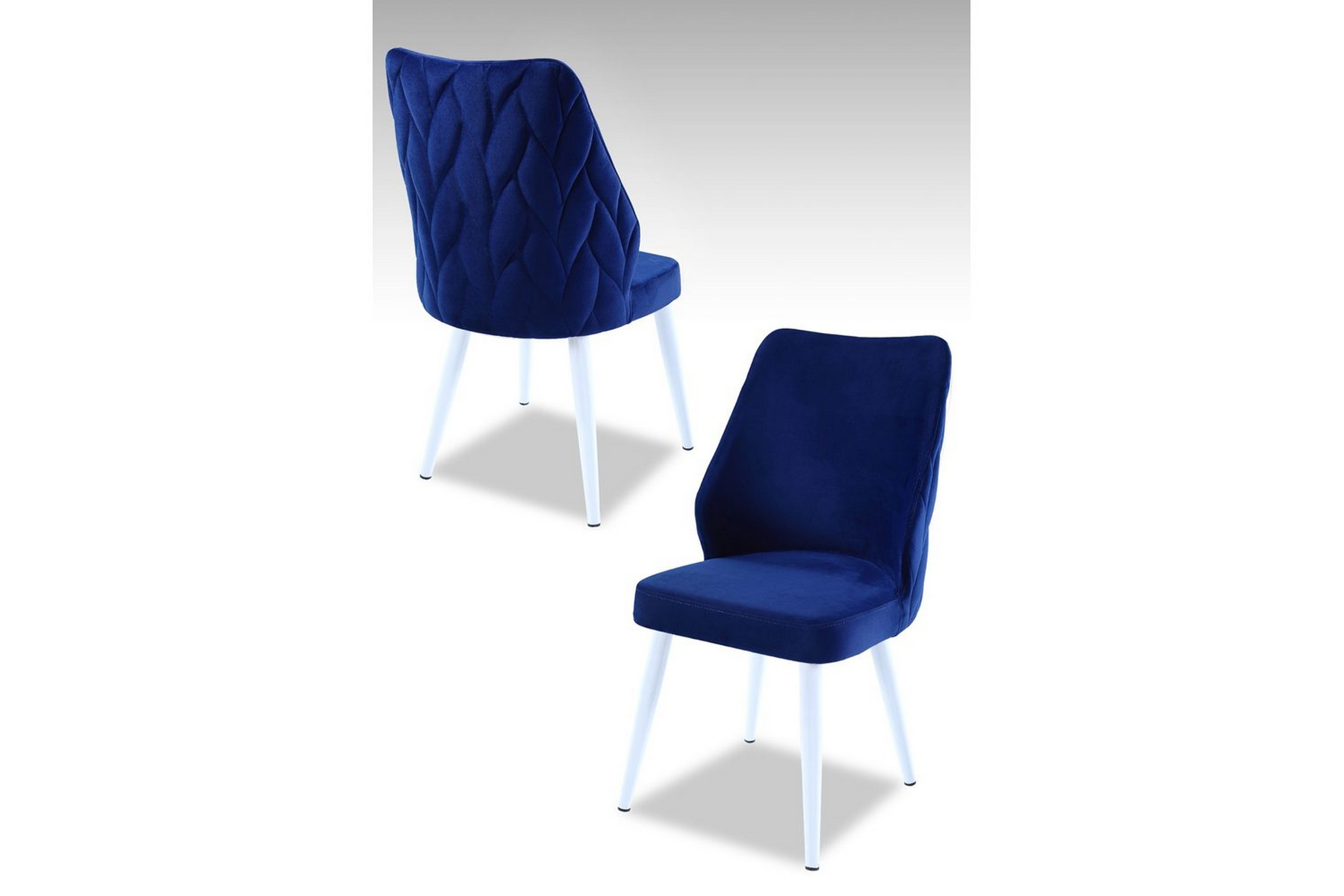 Matstol Stifen Saxblå / Vit Saxblå / Vit - Möbler | Chilli