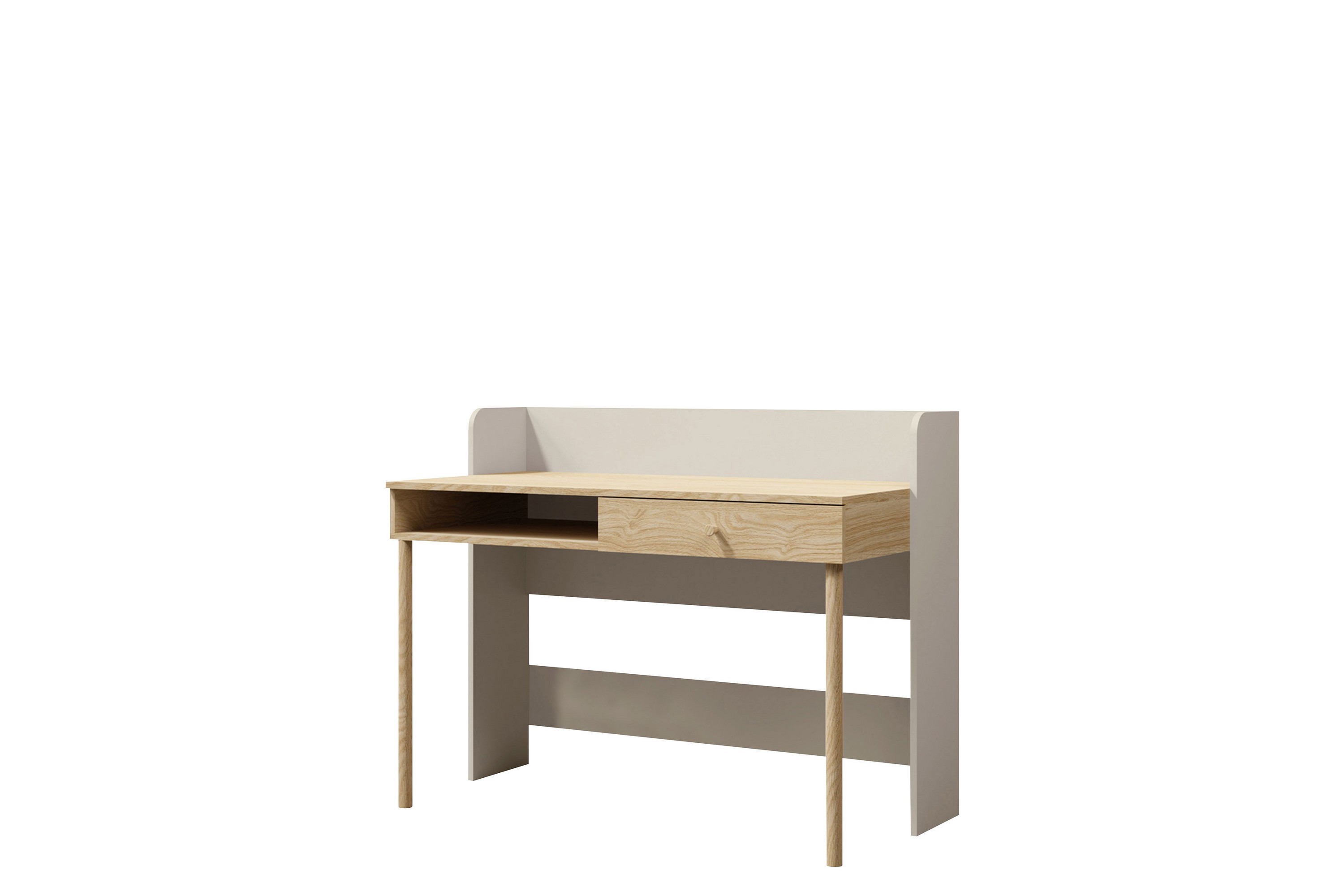 Buhan Skrivebord 60x124 cm Beige / Brun - Møbler - Trademax