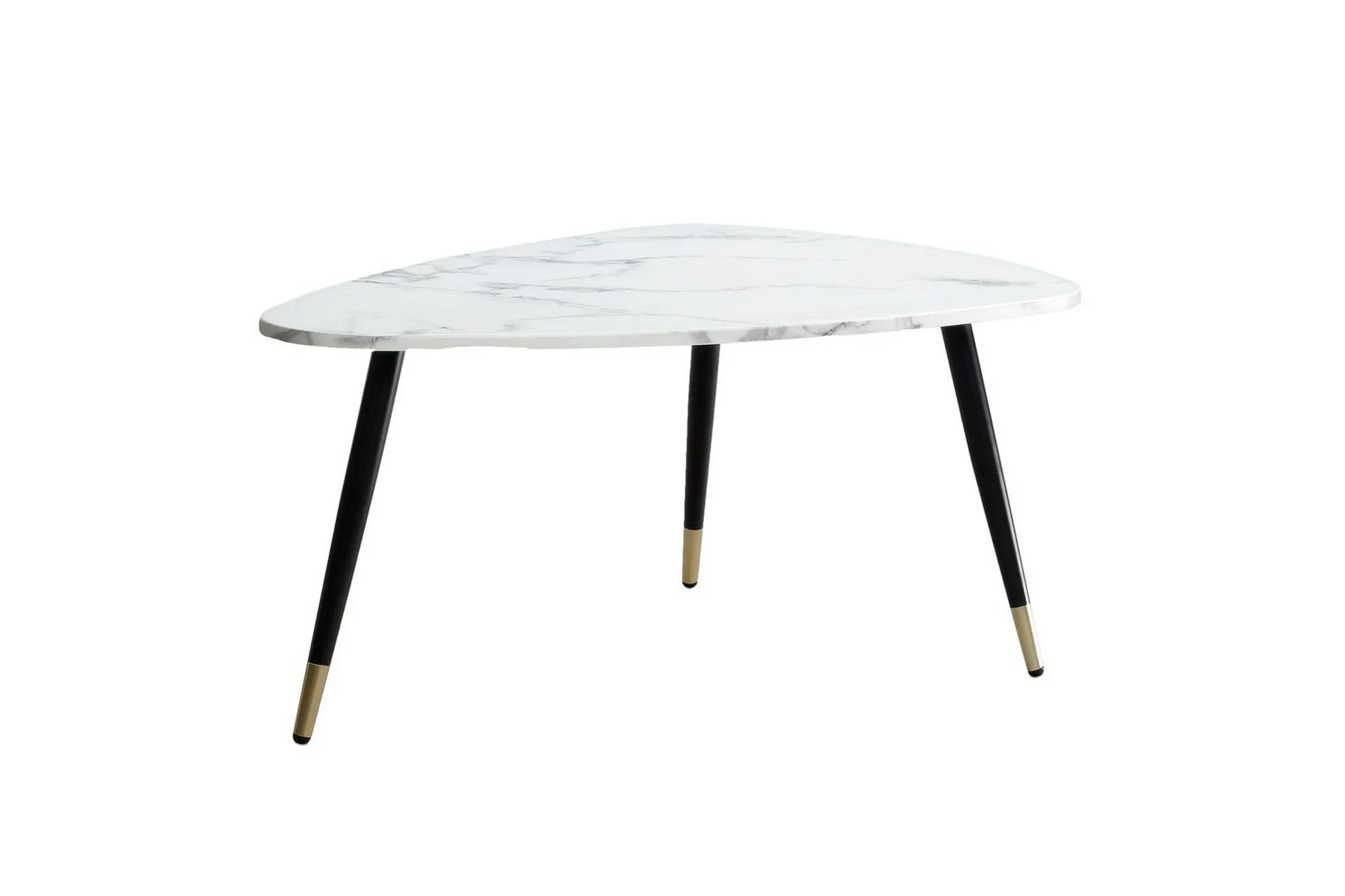 Wohnling Sofabord Wohnling marmorstil 90 cm, trekantet moderne stil ...