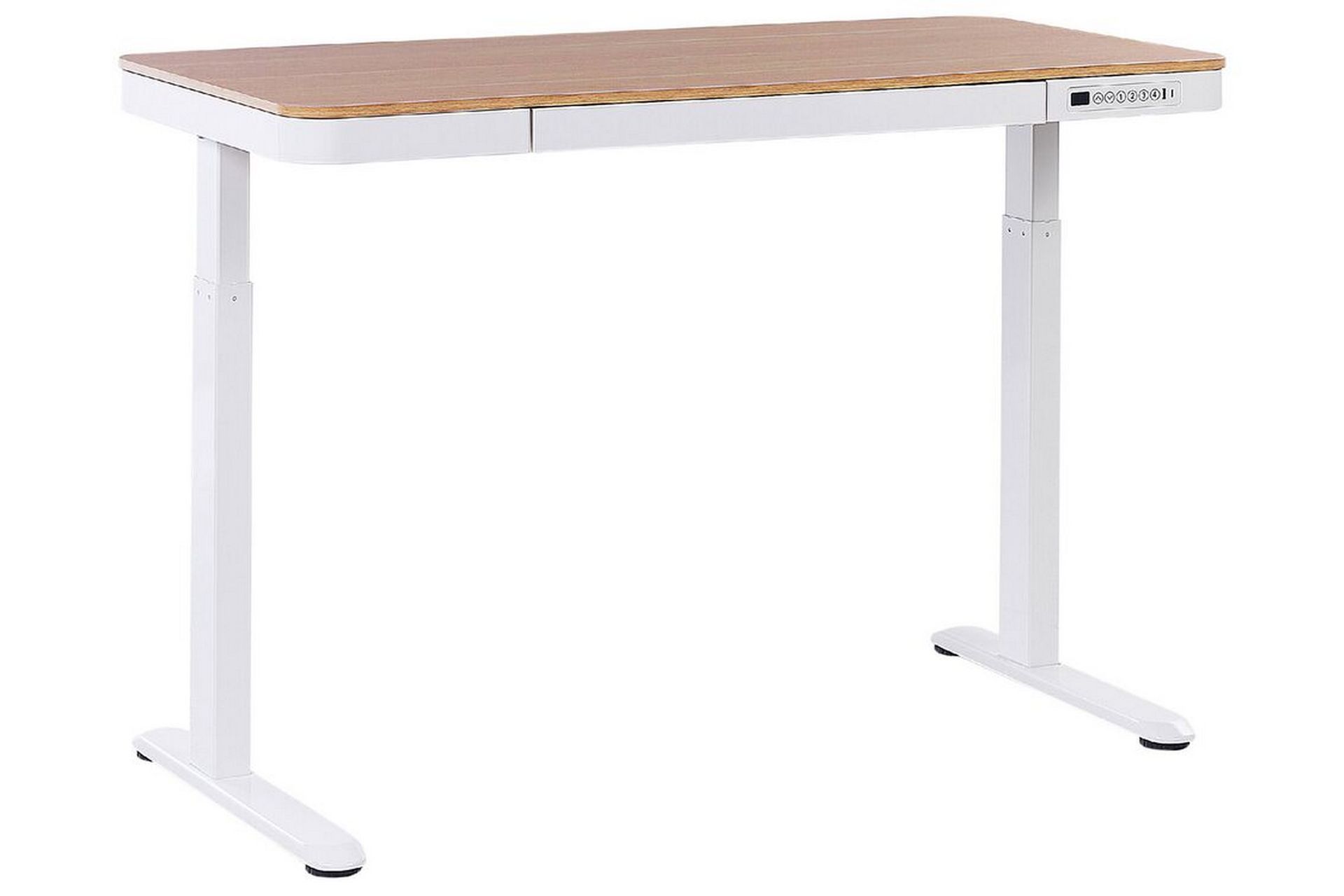 Farhan Skrivebord 60x120 cm Hvid/Lyst træ - Møbler | Trademax