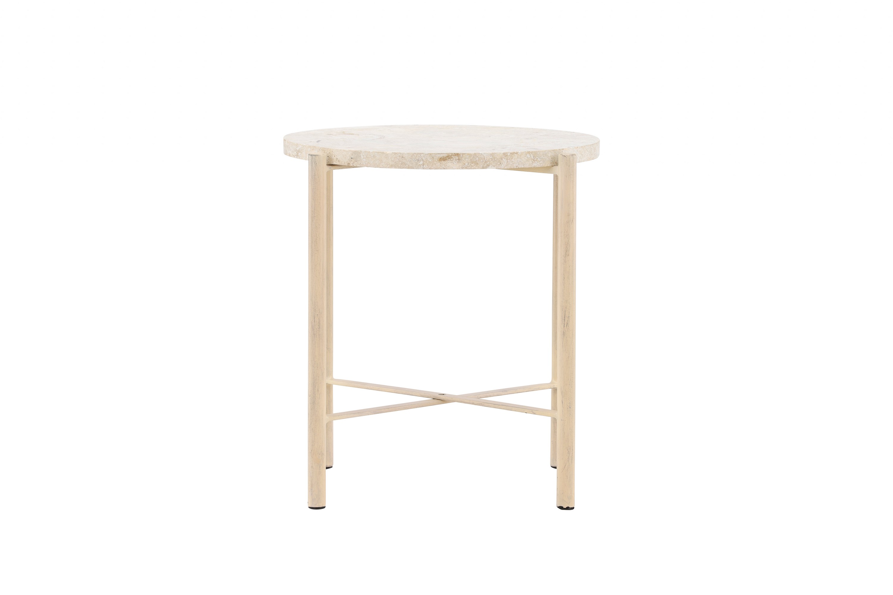 Sandhamn Sofabord 40 cm Rund Beige - Møbler | Trademax