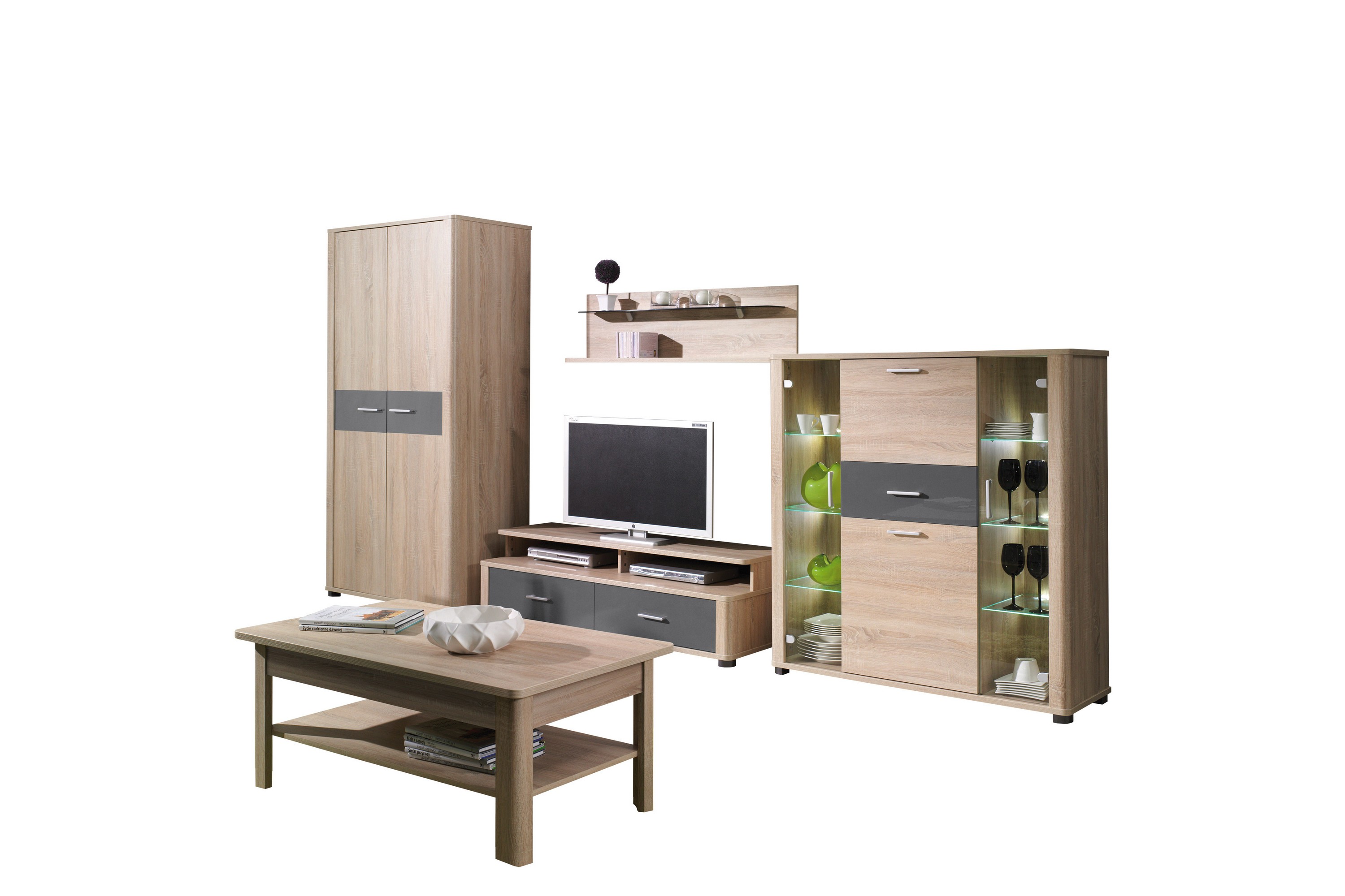 Afarin Møbelsæt Til Stue Brun - Møbler | Trademax