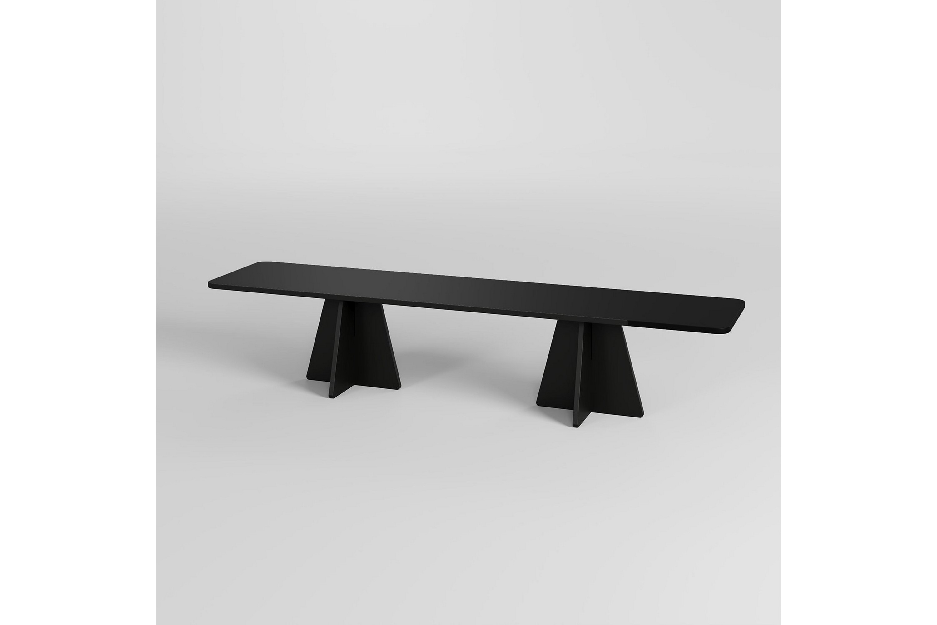 Munne TV-benk 180 cm Svart - Møbler - Trademax