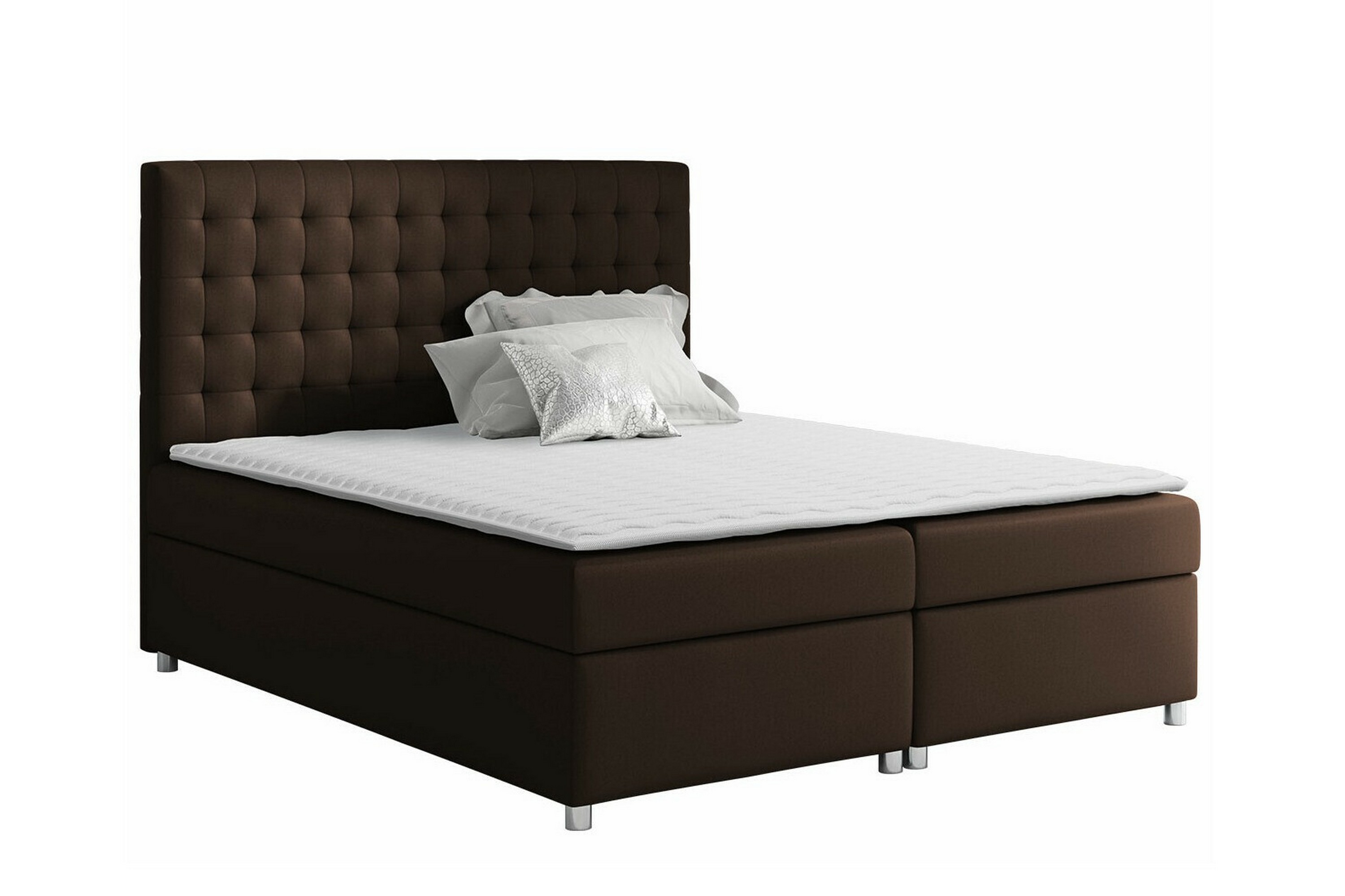 Boisdale Sengeramme 140x200 cm Mørkebrun - Møbler - Trademax