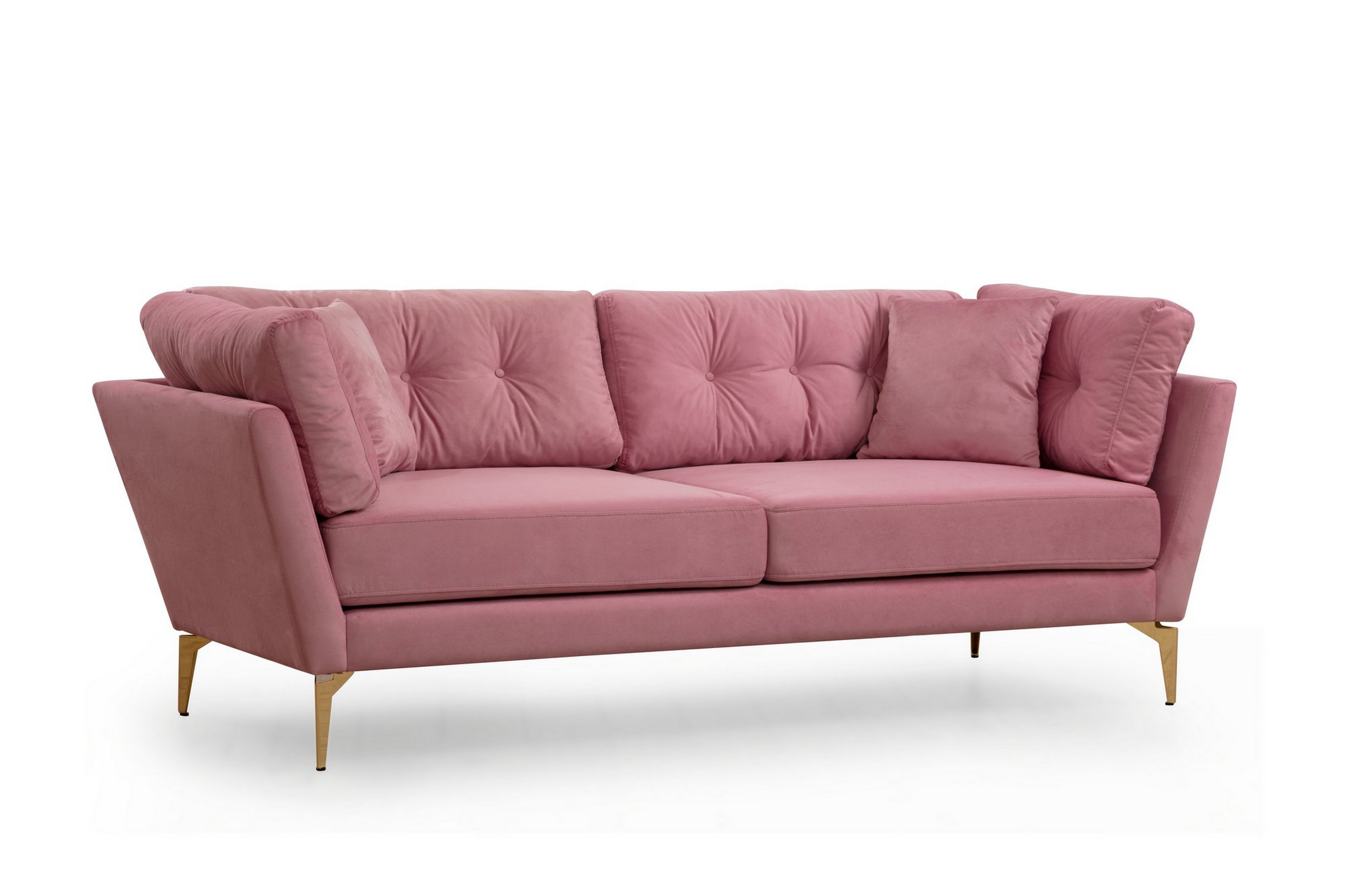 Dorval Sofa 3-seter Rosa - Møbler | Trademax