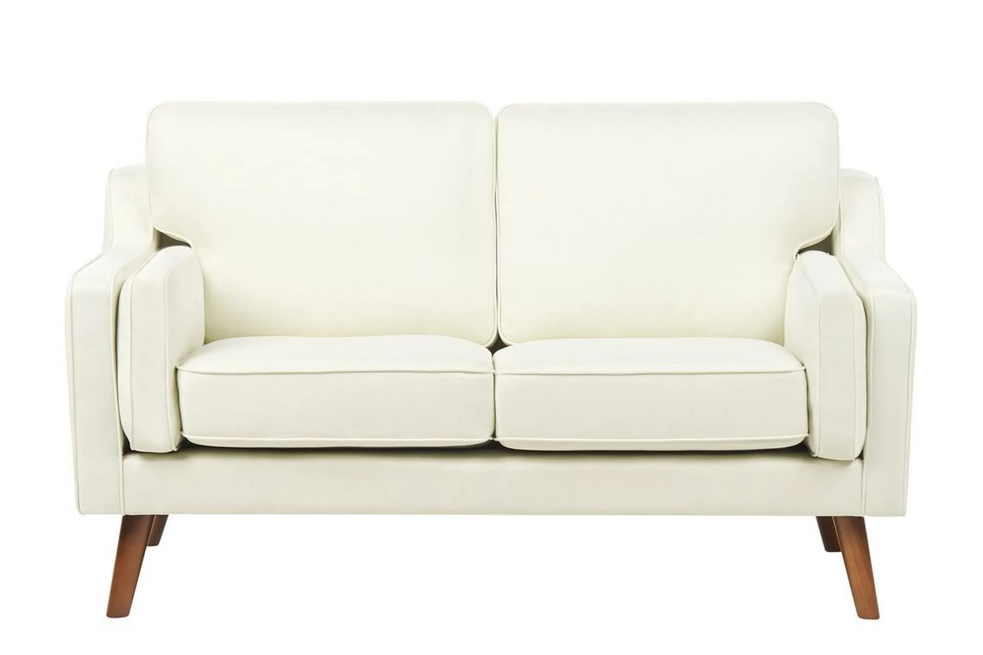 Bertha Sofa 2-personers Hvid/Lyst træ - Møbler | Trademax