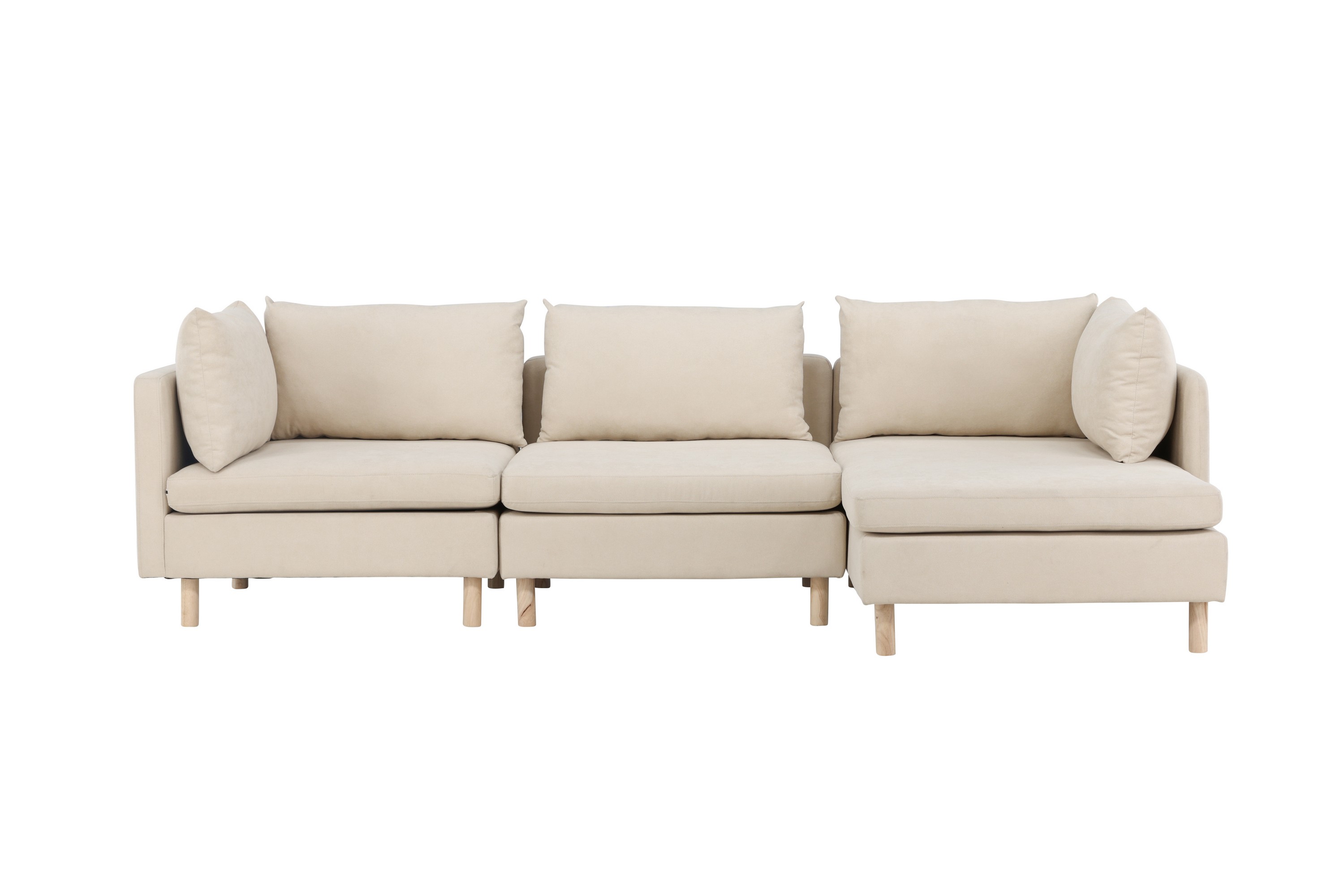 Venture Home Zero Sofa med Divan 3-sits Beige - Møbler | Trademax
