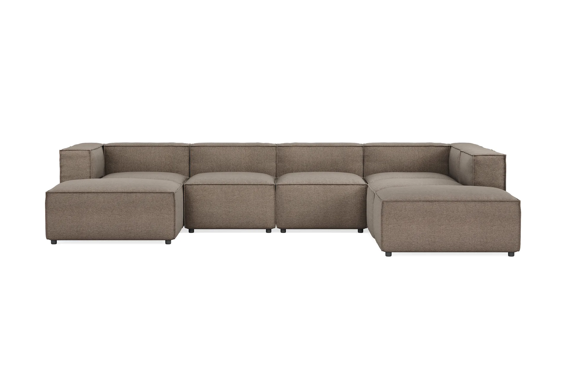 Andrarum Cubo 5-seters U-formet Dyp Modulsofa med Divan og Sjeselong i ...