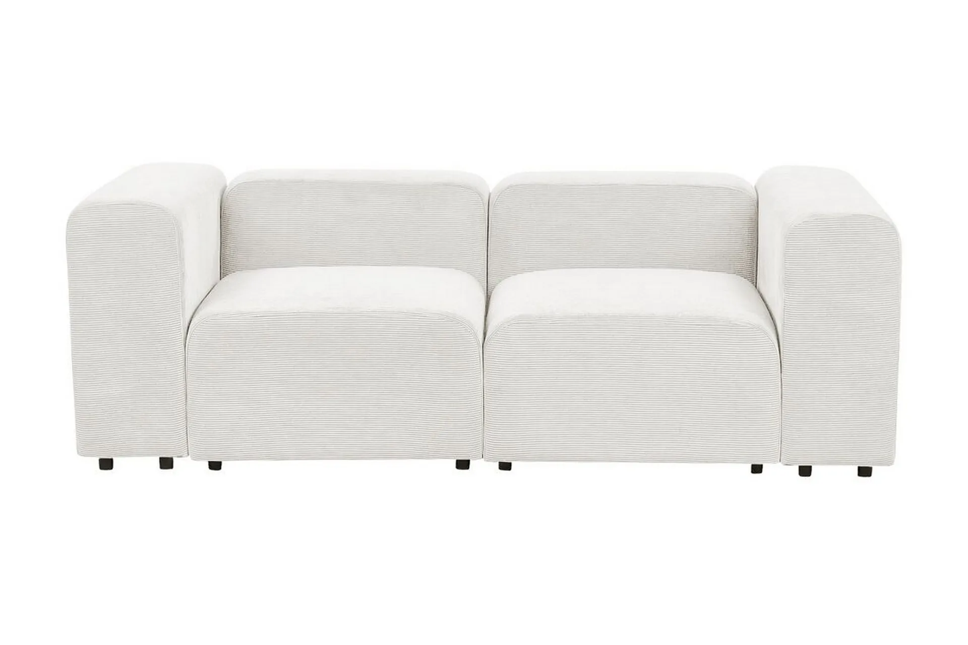 Brenden Modulsofa 2-seter Hvit - Møbler - Trademax