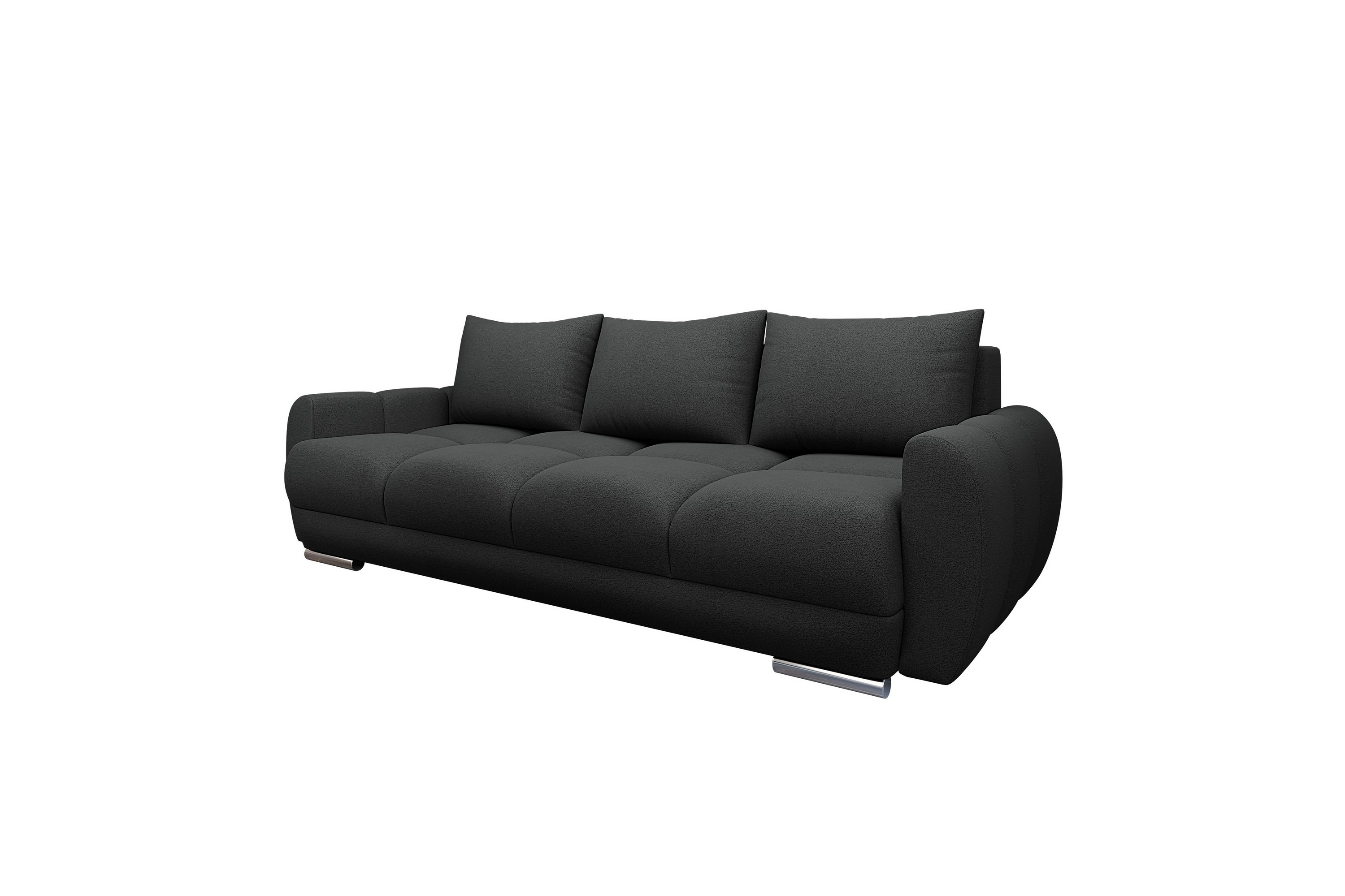 Simerly Sofa 3-seter Svart - Møbler - Trademax