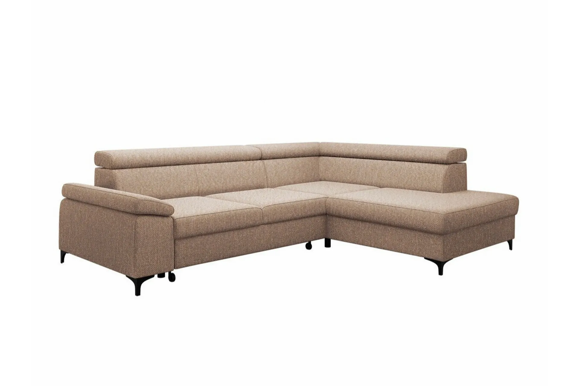Graystone 3-seters Hjørnesovesofa Lyse brun - Møbler - Trademax