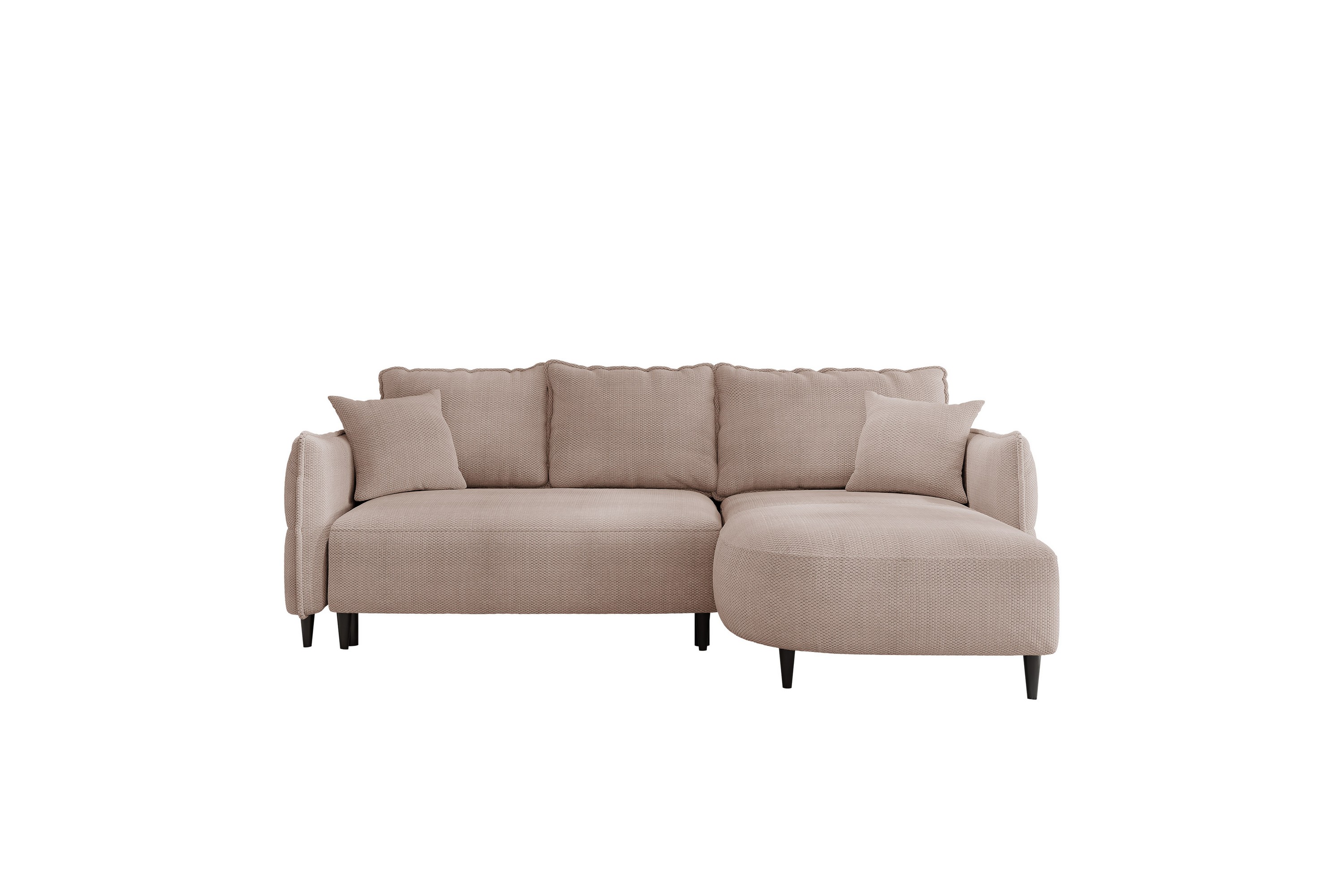 Sycylia Sofa med Divan 3-personers Rosa - Møbler | Trademax
