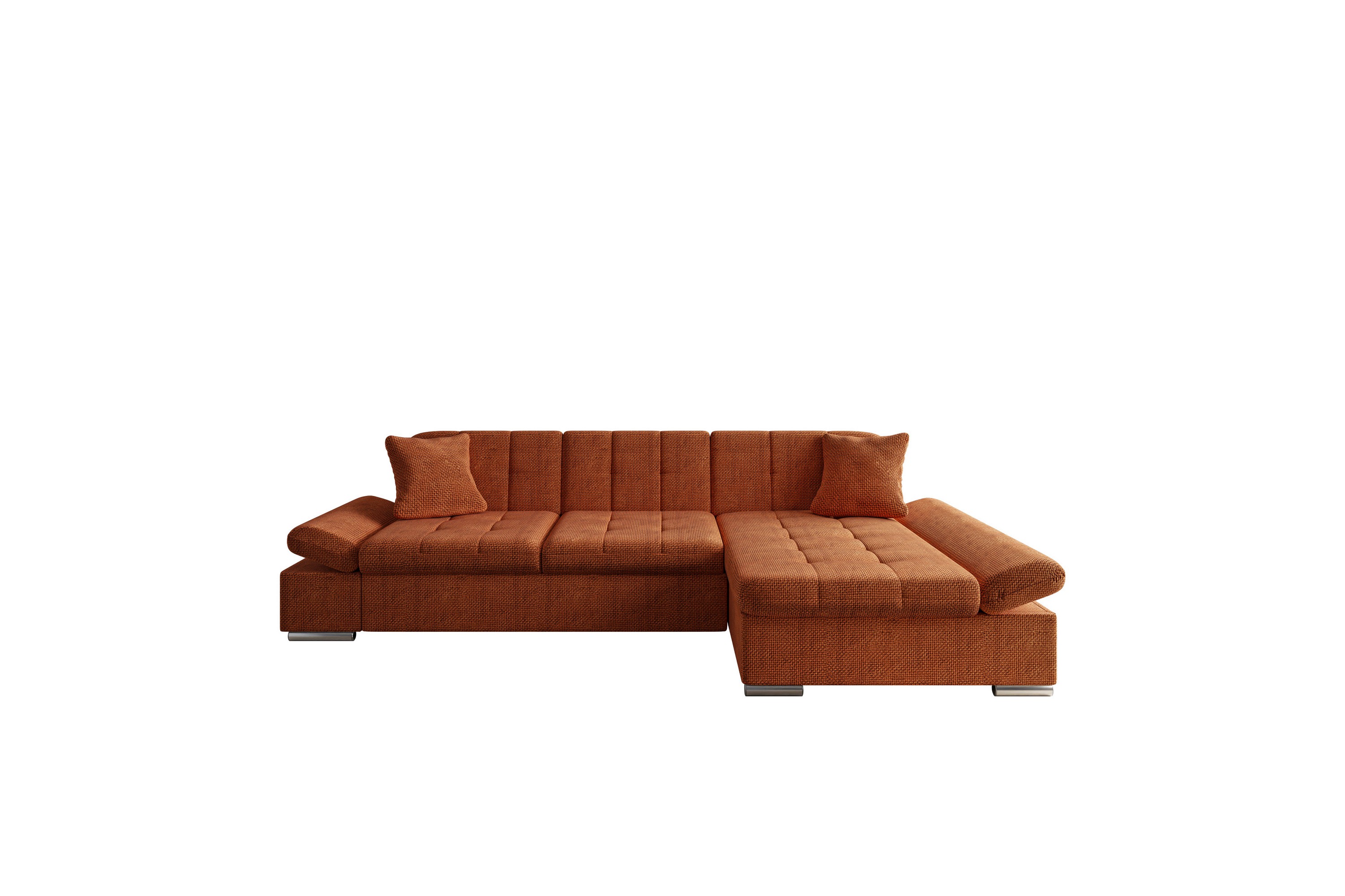 Vananda Sofa med Divan 3-seter Orange - Møbler | Trademax