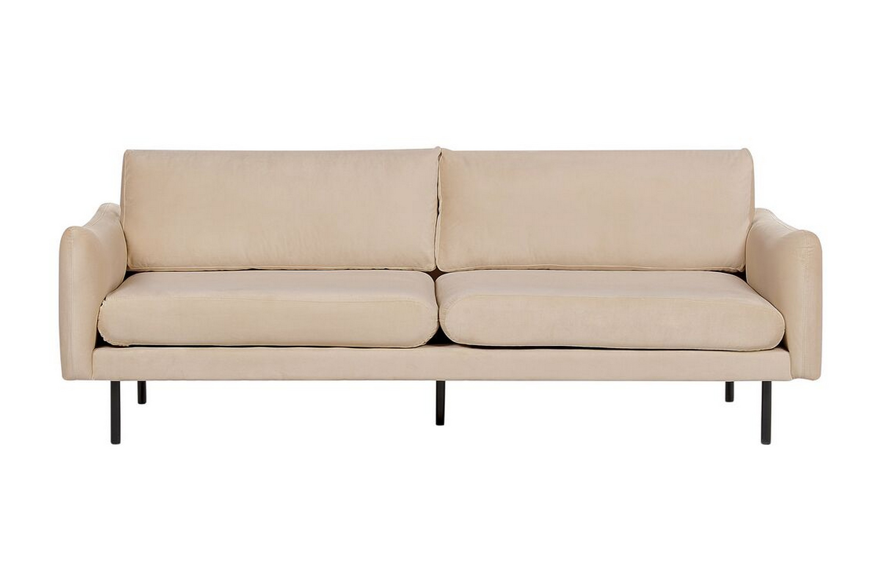 Woodal Sofa 3-personers Beige/Sort - Møbler | Trademax