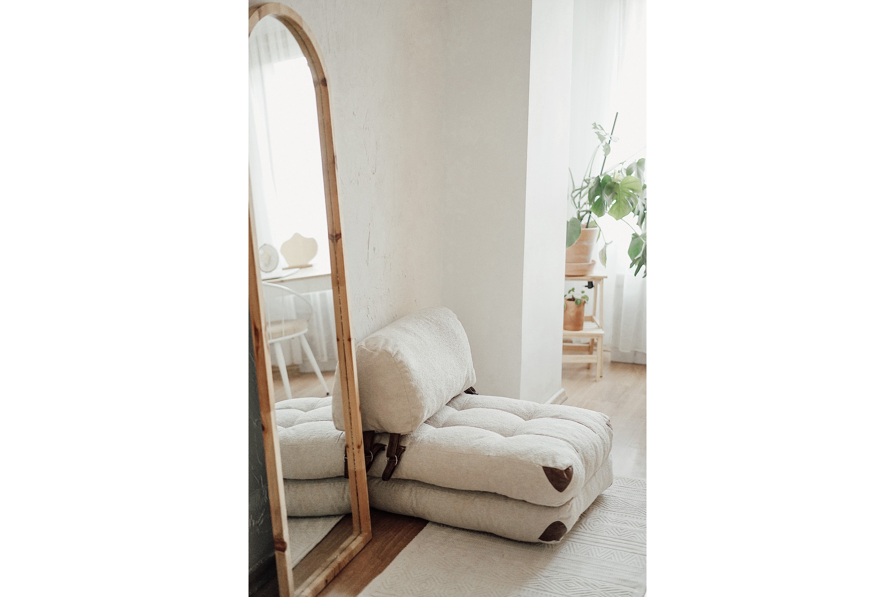 Andrarum Fold Teddy Sovesofa Cream Cream - Møbler | Trademax